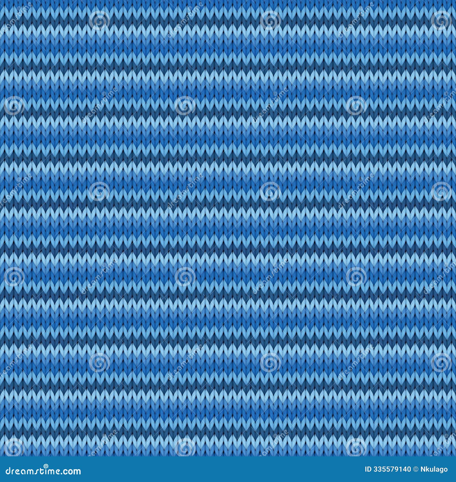 Realistic Blue Knitted Seamless Tileable Pattern. Knitted Fabric ...