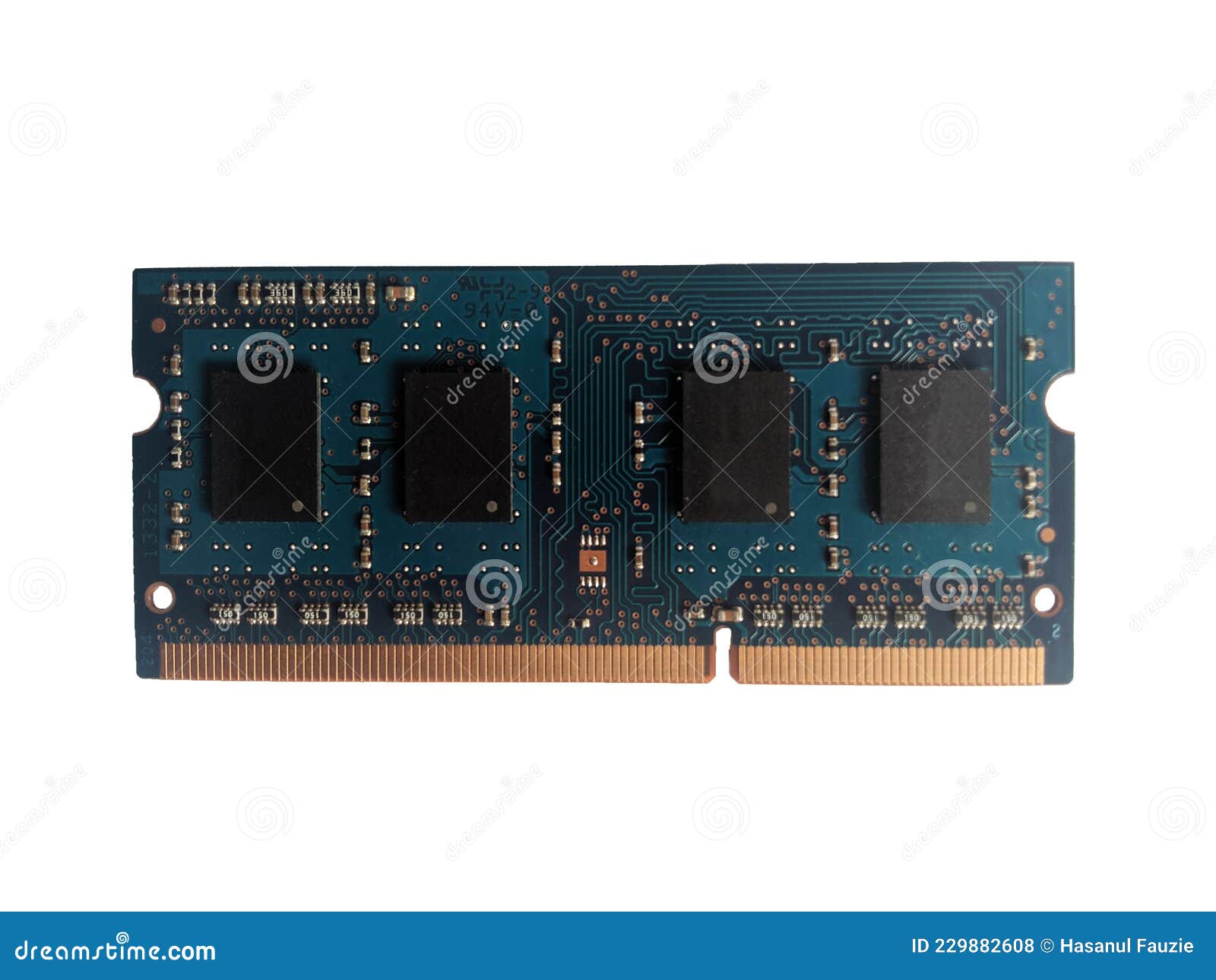 Realistic Blue Memory Computer Chip Isolated. Best Memory Computer ...