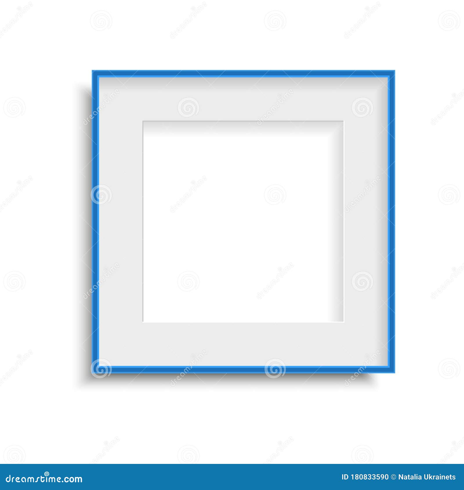 Realistic Blue Poster Frame Stock Vector - Illustration of empty, frame ...