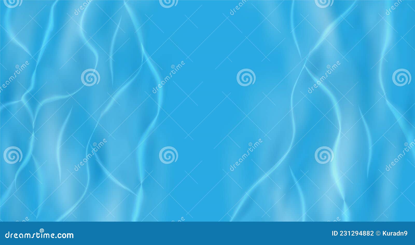 Realistic Blue Water Ripple Surface Background, Ocean Beach Pool with ...