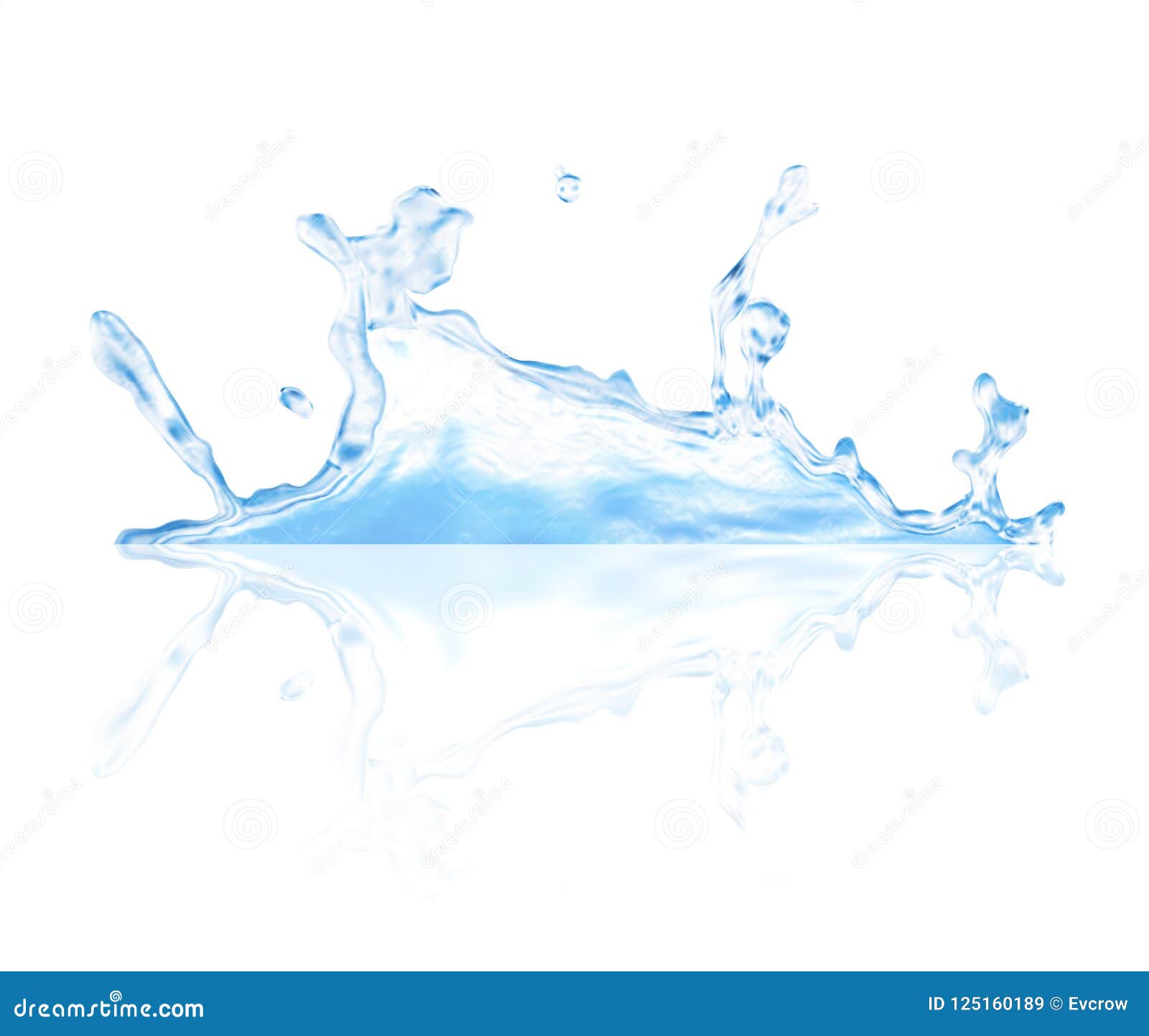 Realistic Blue Water Splash. Vector Icon Stock Vector - Illustration of ...