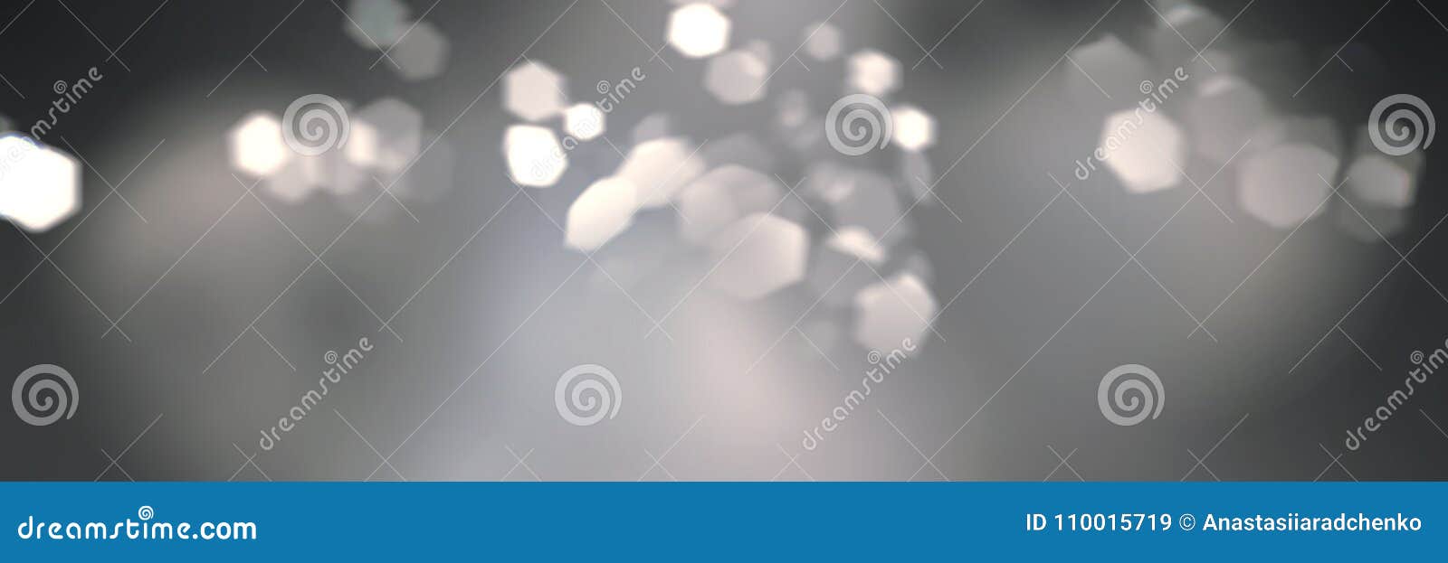 Realistic Bokeh with Geometric Hexagonal Iris. Stock Illustration ...