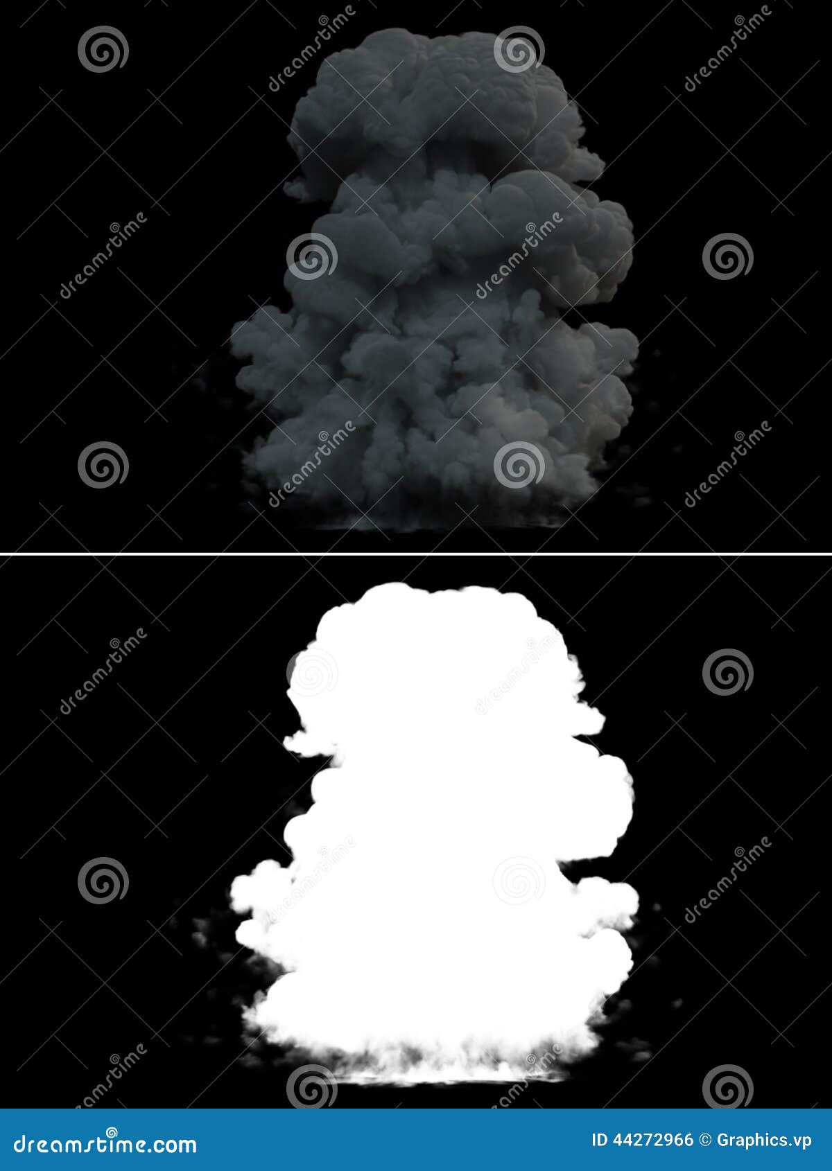 Realistic Bomb Explosion Smoke Stock Photo - Image of damage, fiery ...
