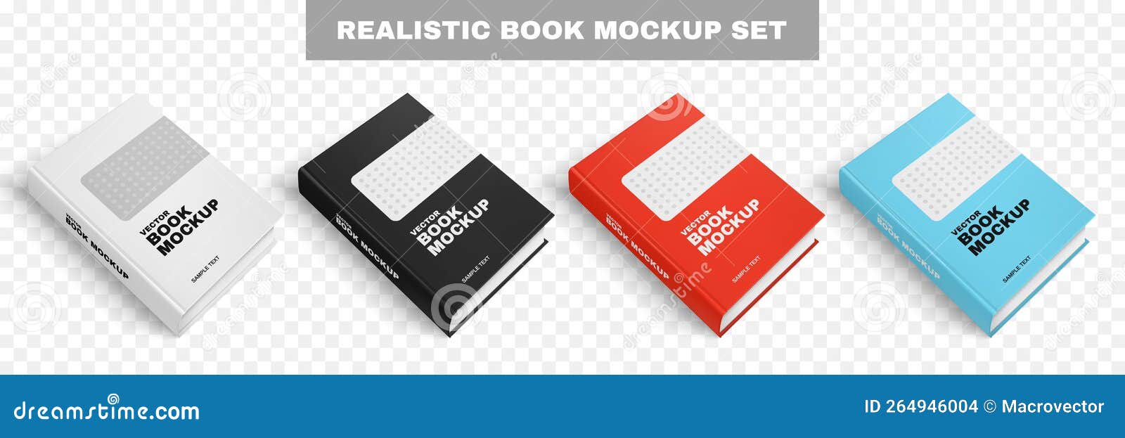 Realistic Books Design Set stock vector. Illustration of print - 264946004