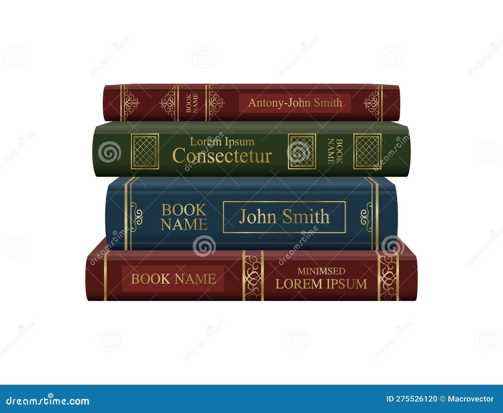 Realistic Books Illustration Stock Vector - Illustration of cover ...