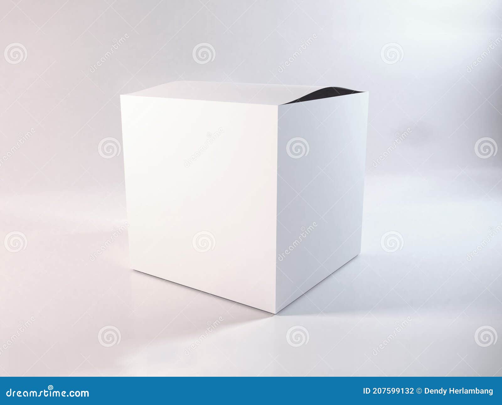 Realistic Box Packaging Mockup Template Stock Illustration ...