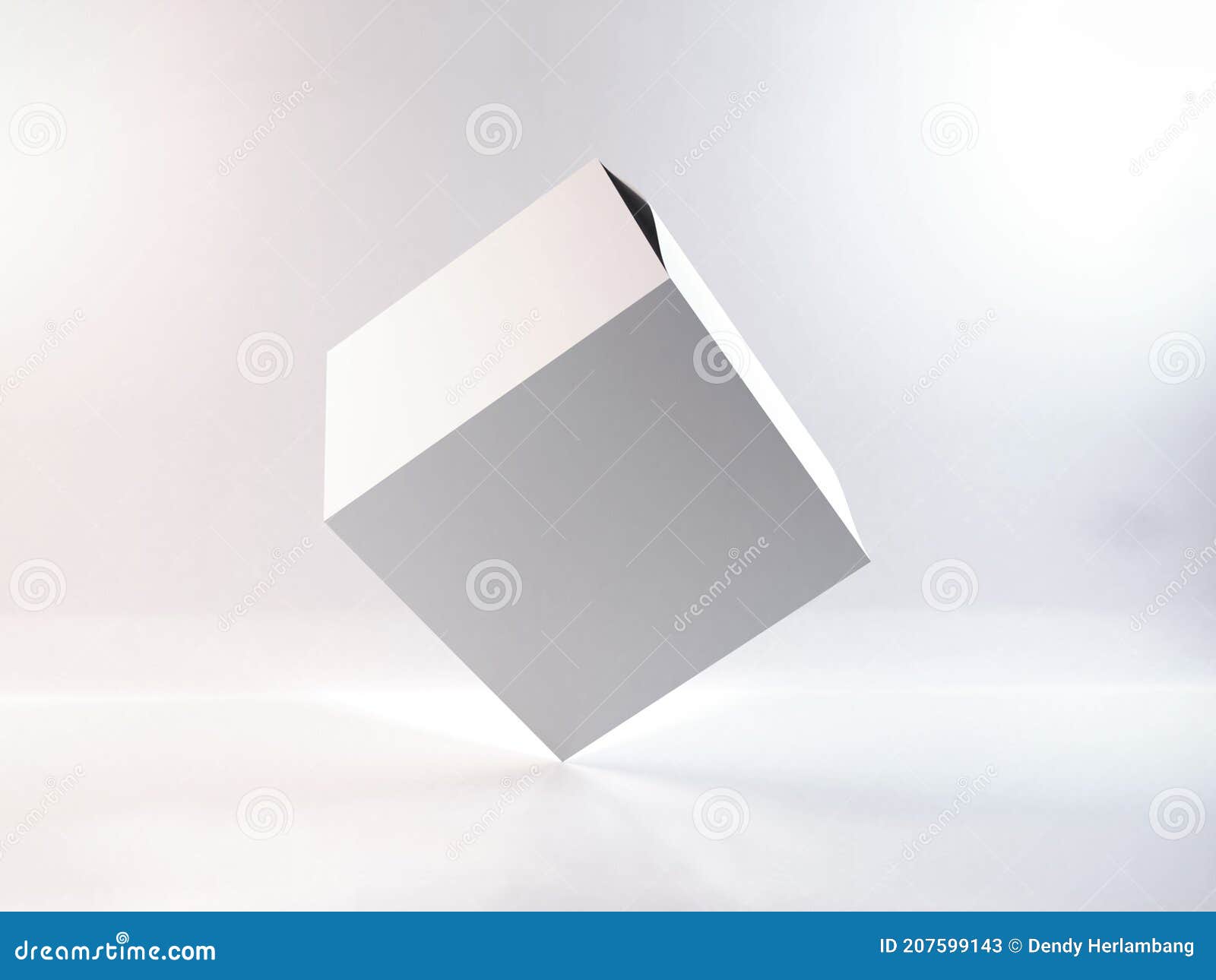 Realistic Box Packaging Mockup Template Stock Illustration ...