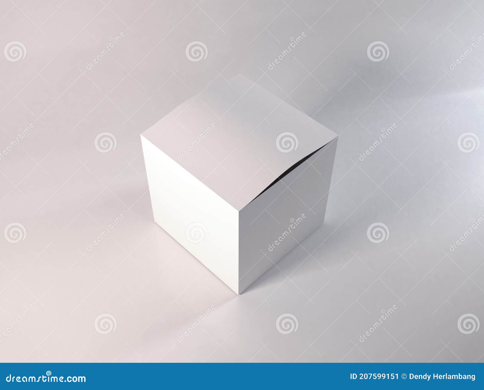 Realistic Box Packaging Mockup Template Stock Illustration ...