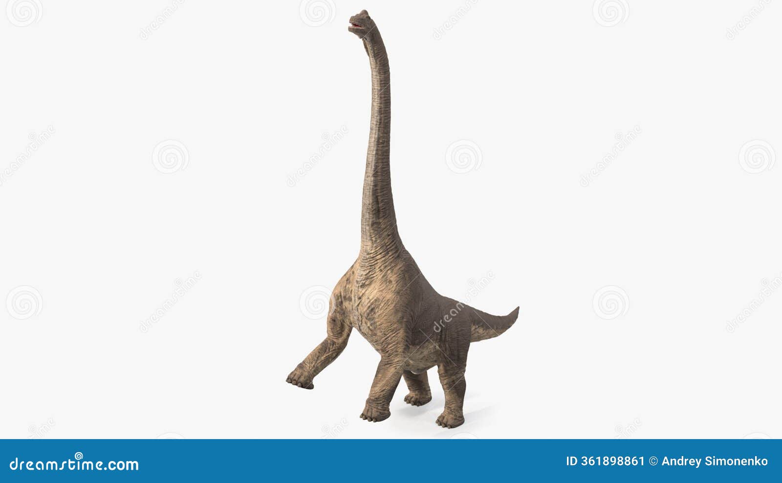 Realistic Brachiosaurus Model for Visualization Projects Stock Image ...