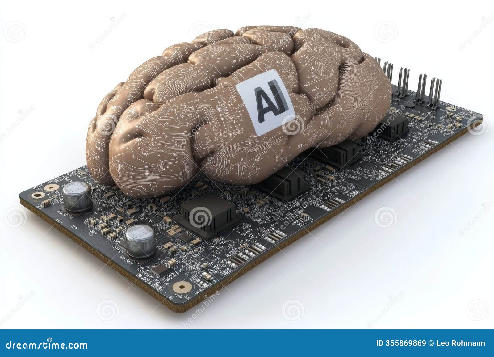 Realistic Brain Anatomy Vector Illustration | CartoonDealer.com #244459890