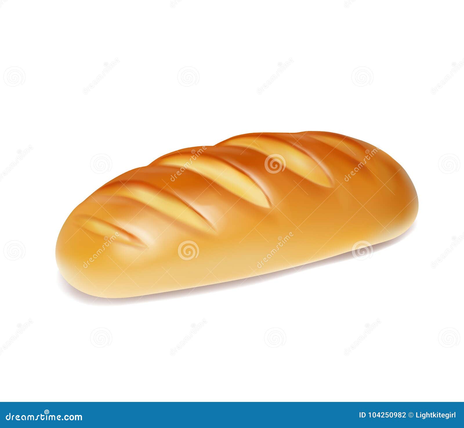 Realistic Bread Isolated Bakery Icon Stock Vector - Illustration of ...