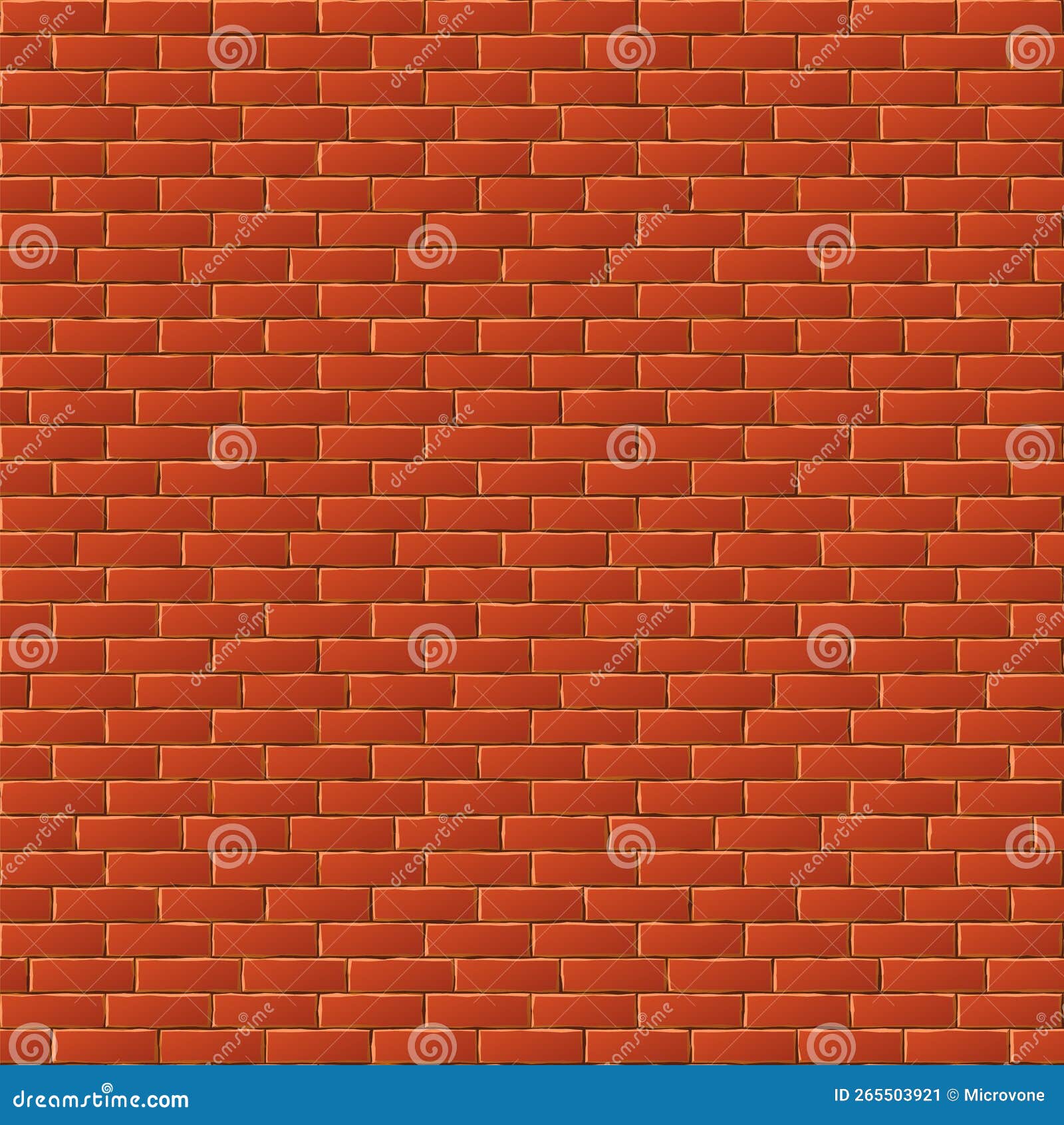 Realistic Brick Pattern Red Stone Wall Background Stock Vector Illustration Of Seamless