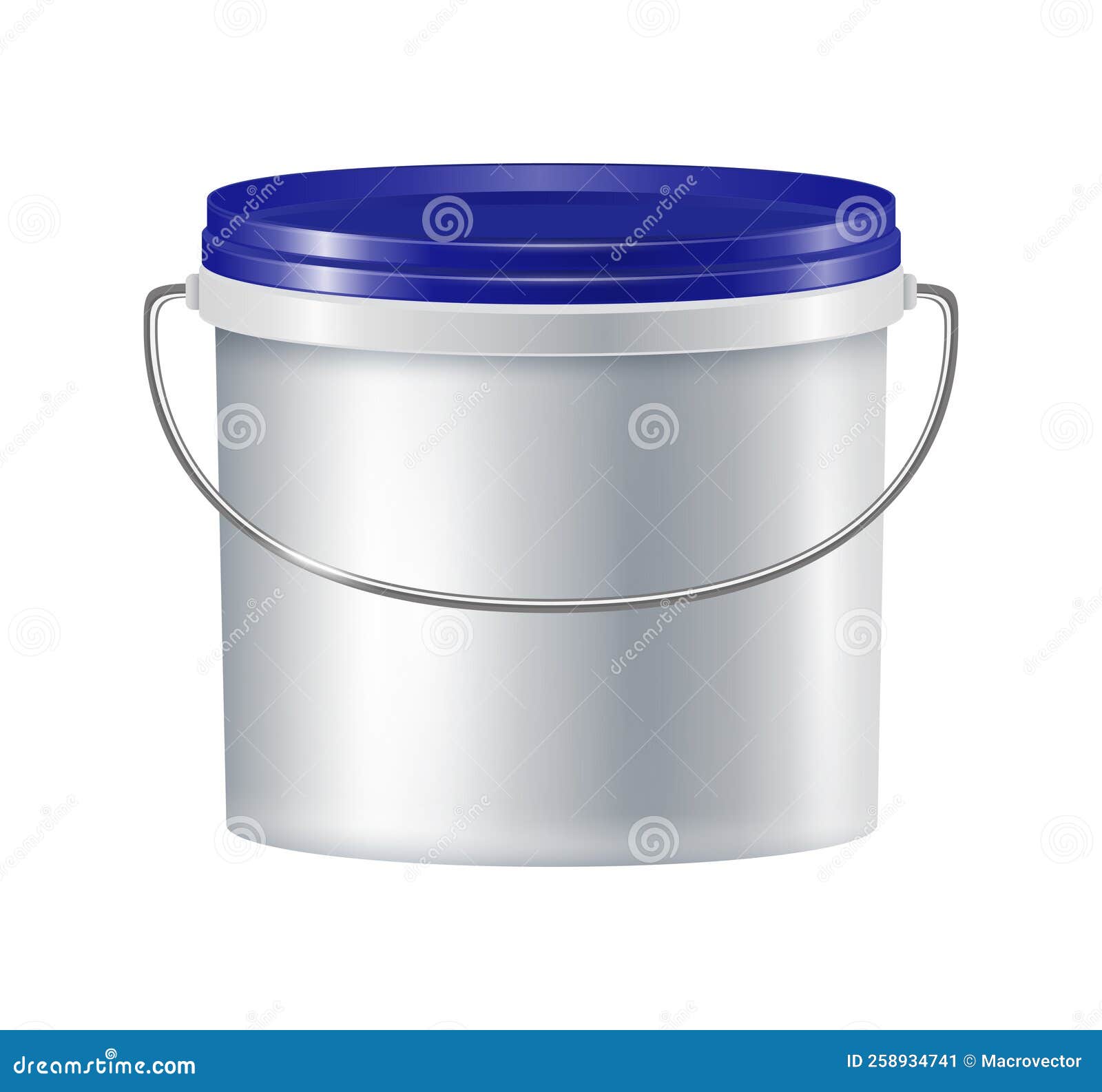 Realistic Bucket Illustration Stock Vector - Illustration of paint ...