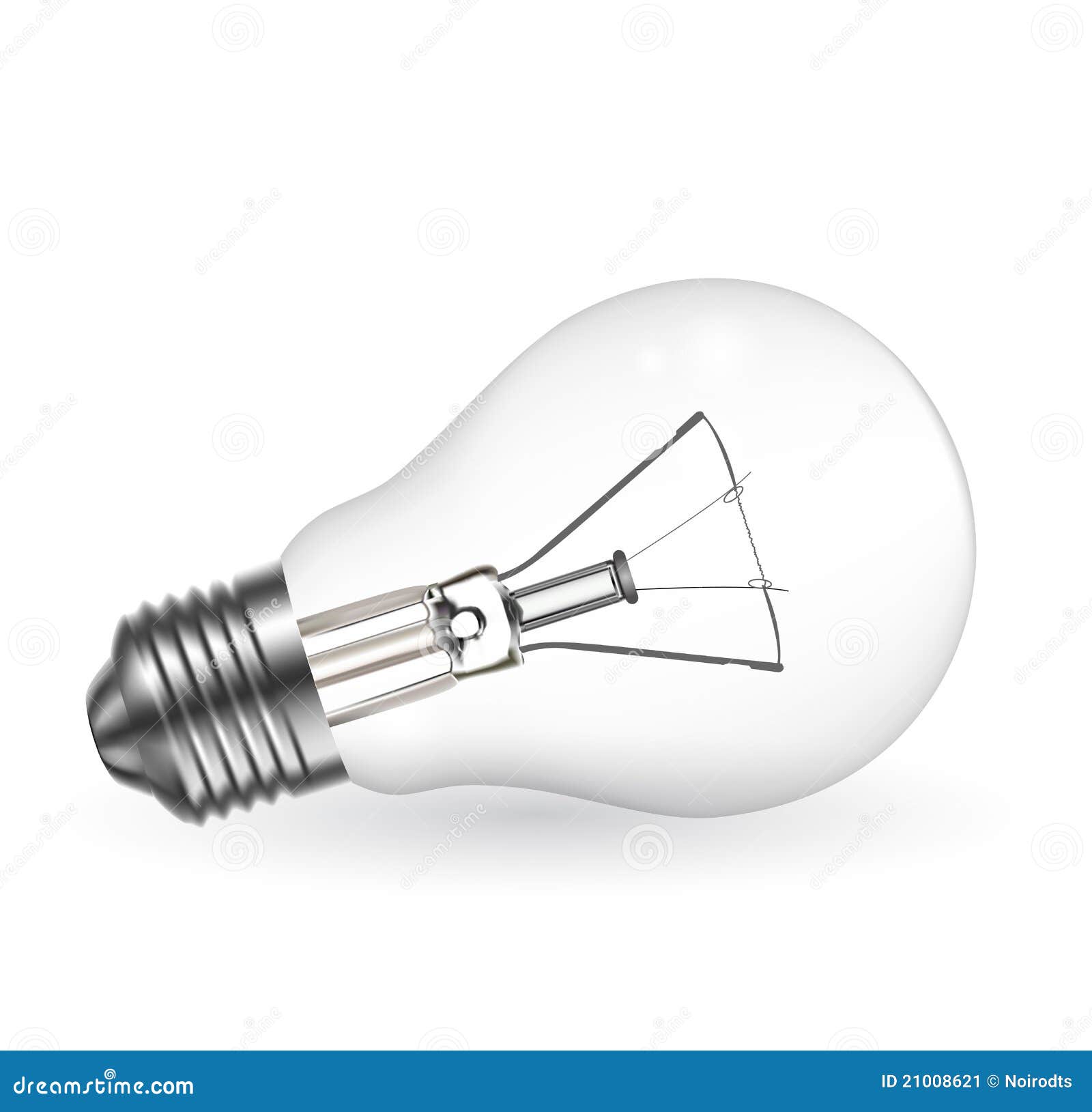 Realistic bulb stock vector. Illustration of graphic - 21008621