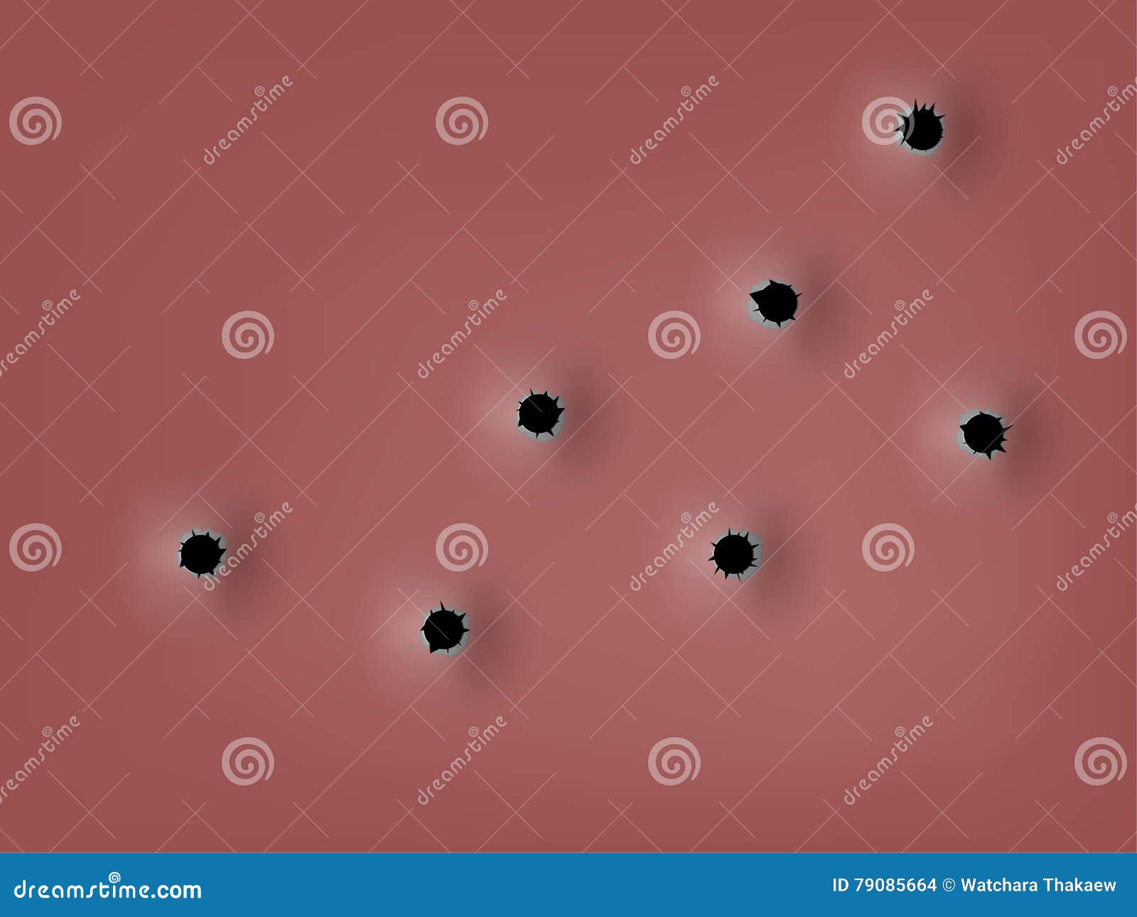 Realistic Bullet Holes from a Firearm in a Metal Plate,texture Design ...