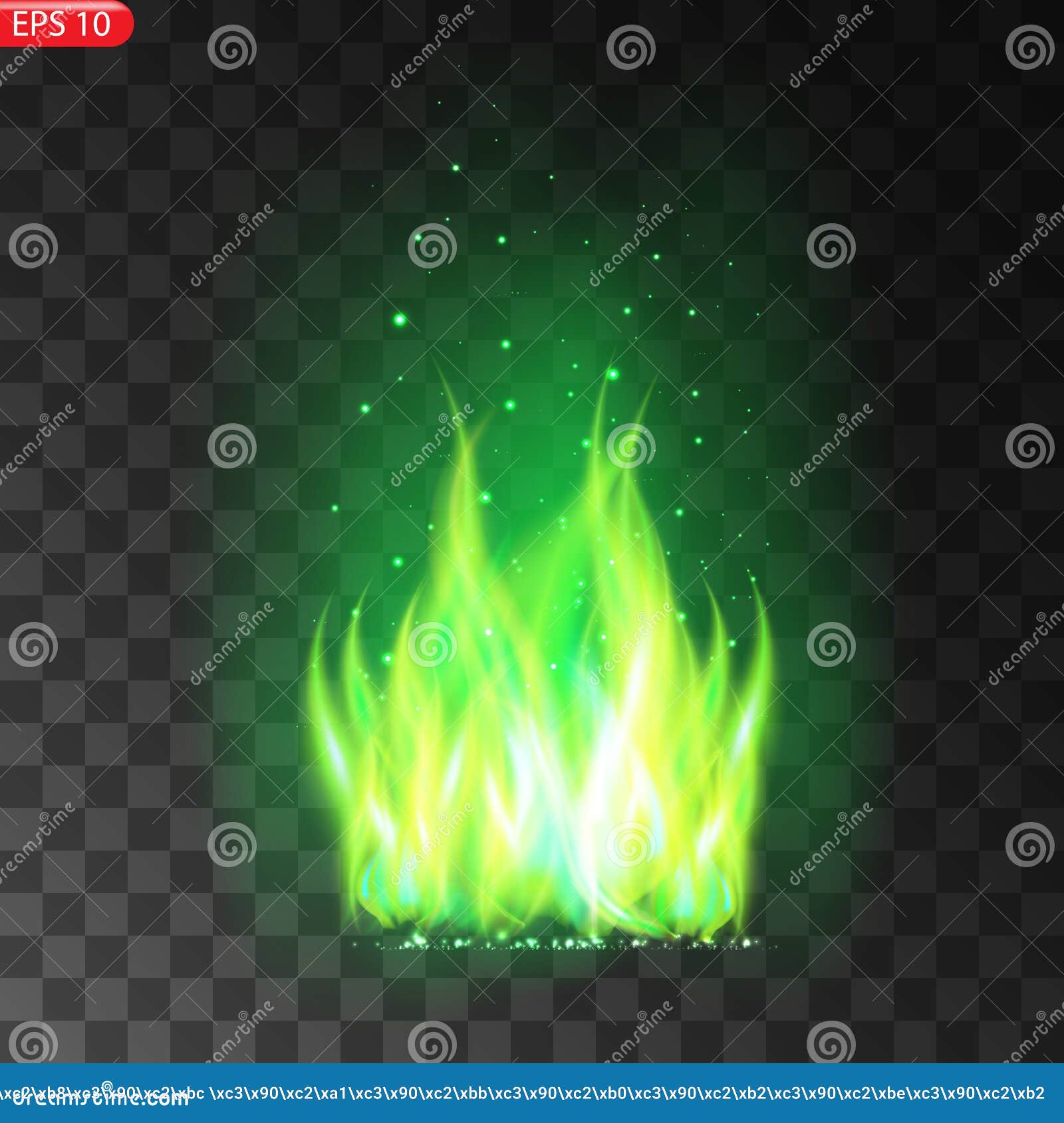 Realistic Burning Fire Flames Vector Stock Vector - Illustration of ...