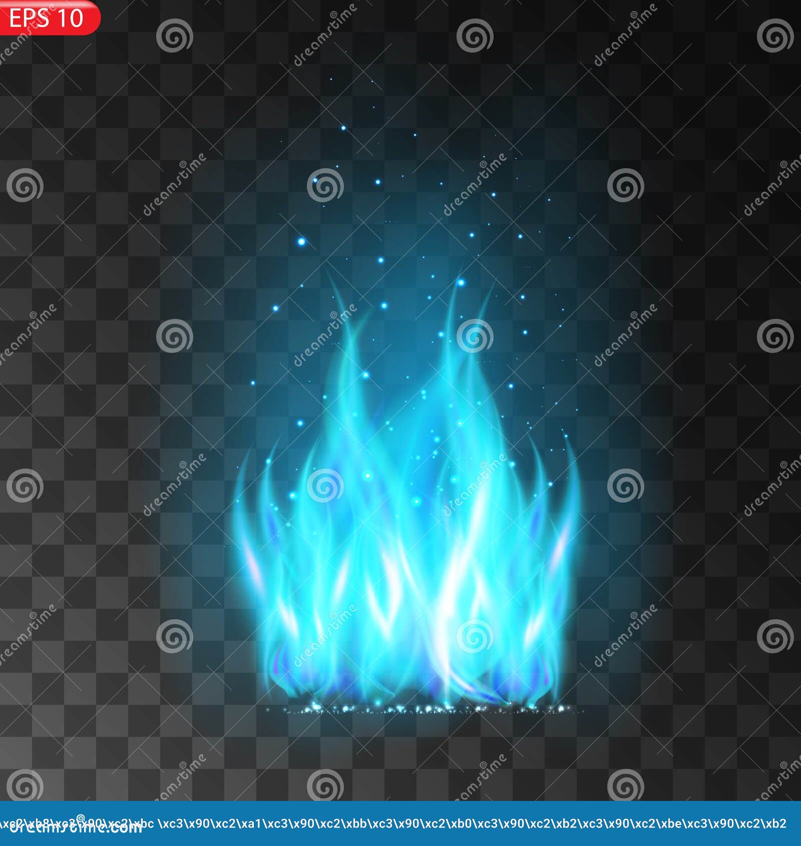 Realistic Burning Fire Flames Vector Stock Vector - Illustration of ...