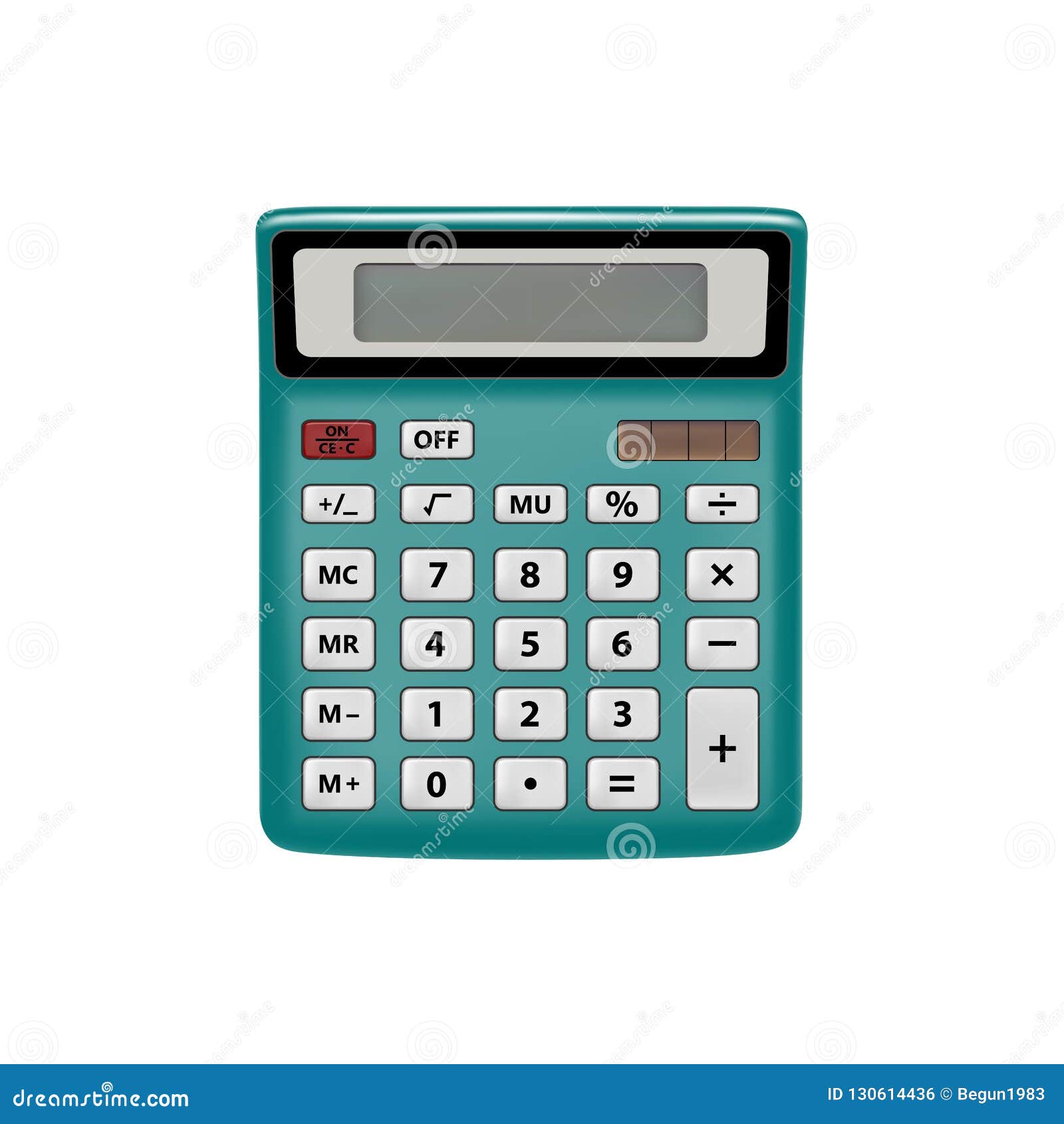Realistic Calculator Isolated on White Background.the Calculator is in ... Realistic Calculator Isolated on White Background.the Calculator is in ...