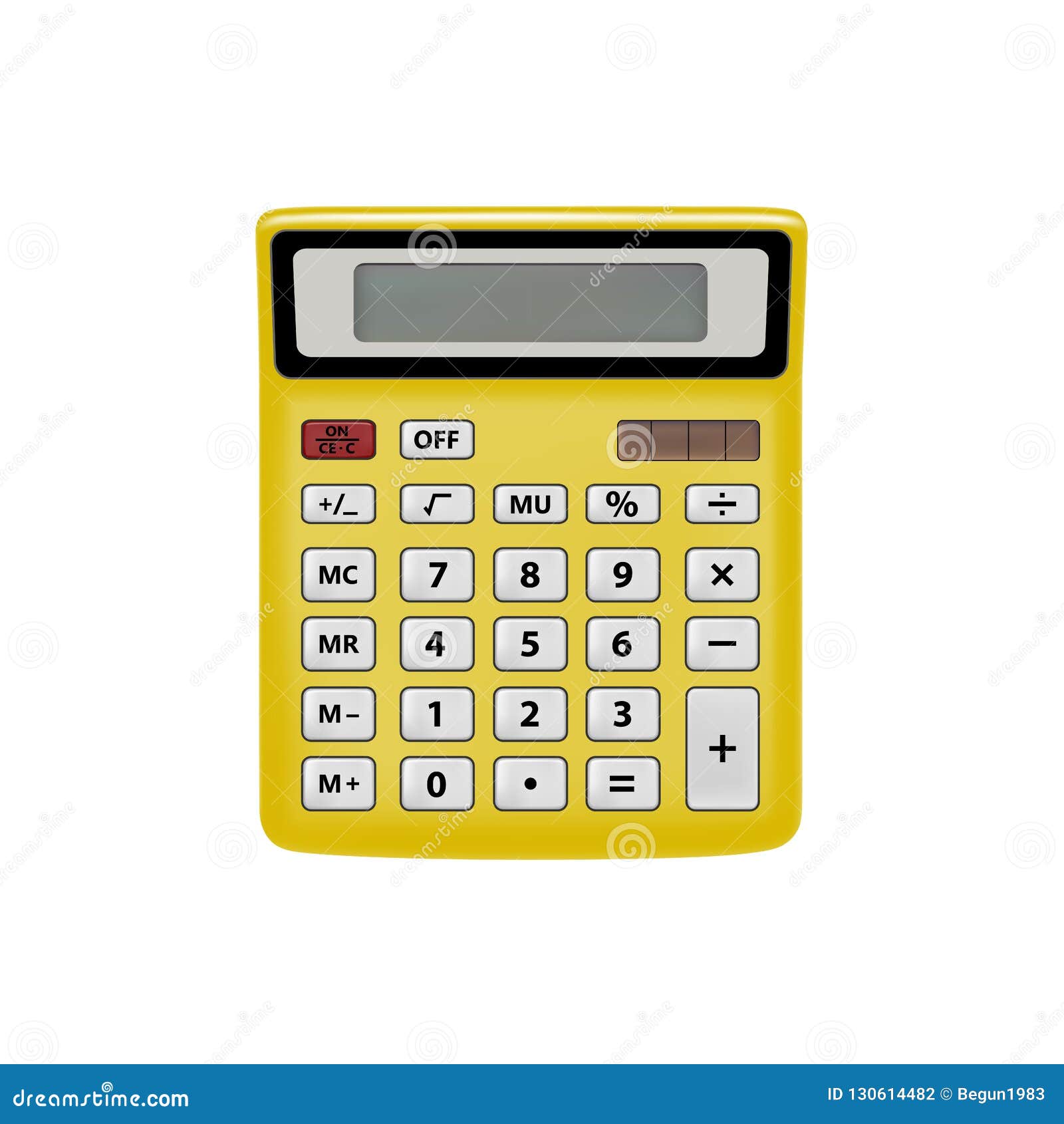 Realistic Calculator Isolated on White Background.the Calculator is in ... Realistic Calculator Isolated on White Background.the Calculator is in ...