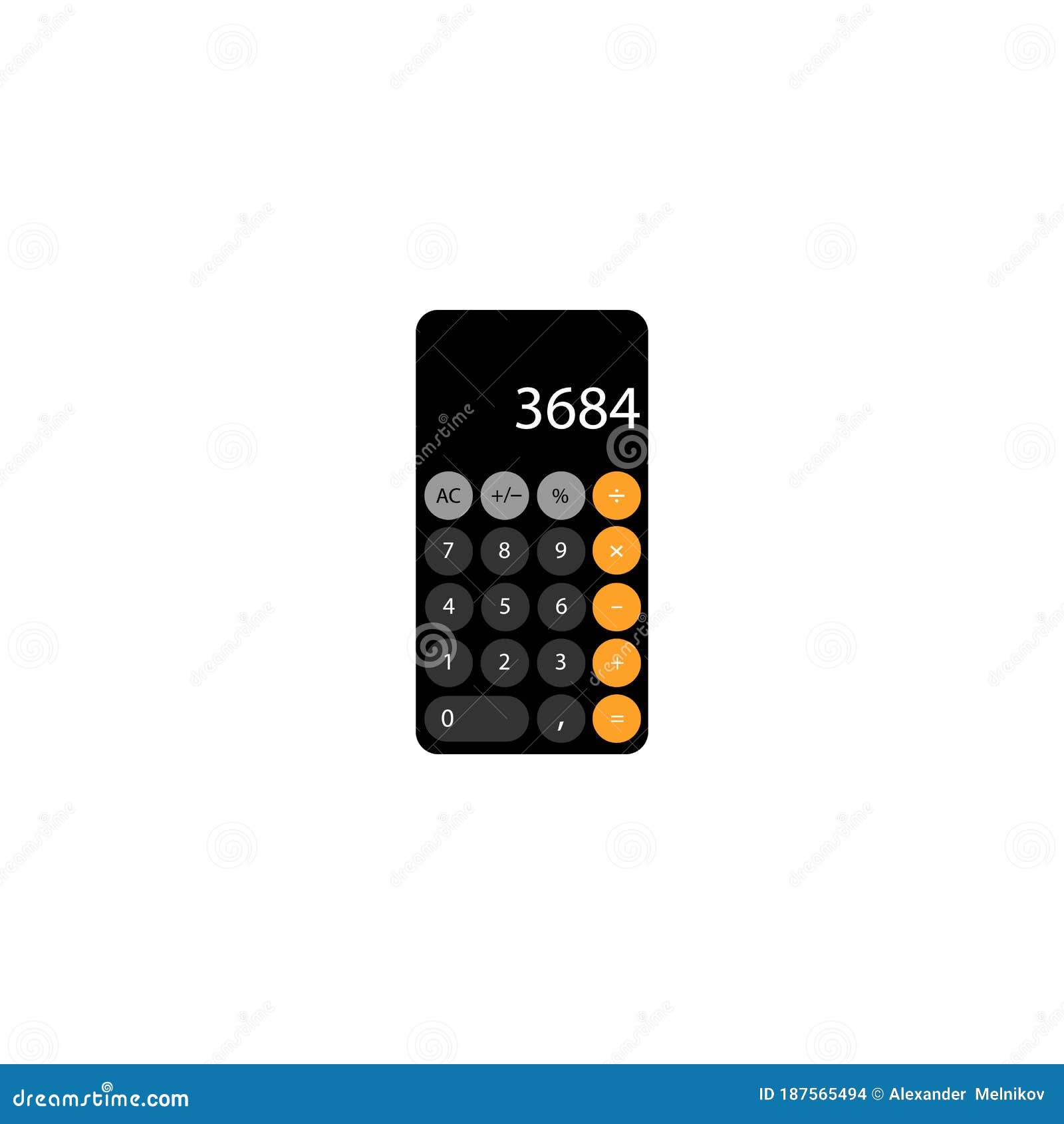 Realistic Calculator Sign Icon. Vector Illustration Eps 10 Stock ... Realistic Calculator Sign Icon. Vector Illustration Eps 10 Stock ...