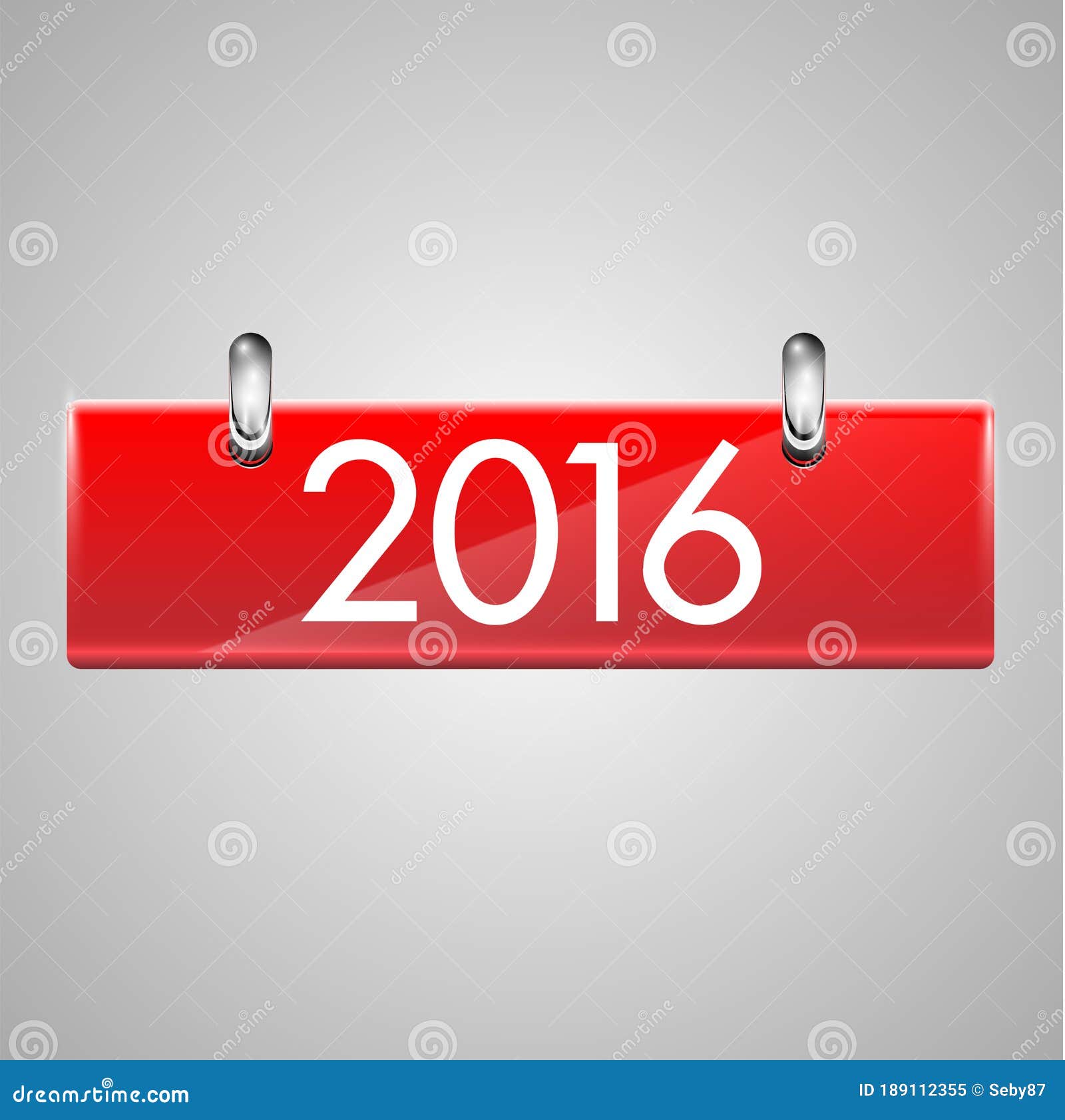 Realistic Calendar with Red Hard Cover, Vector Illustration Stock ...