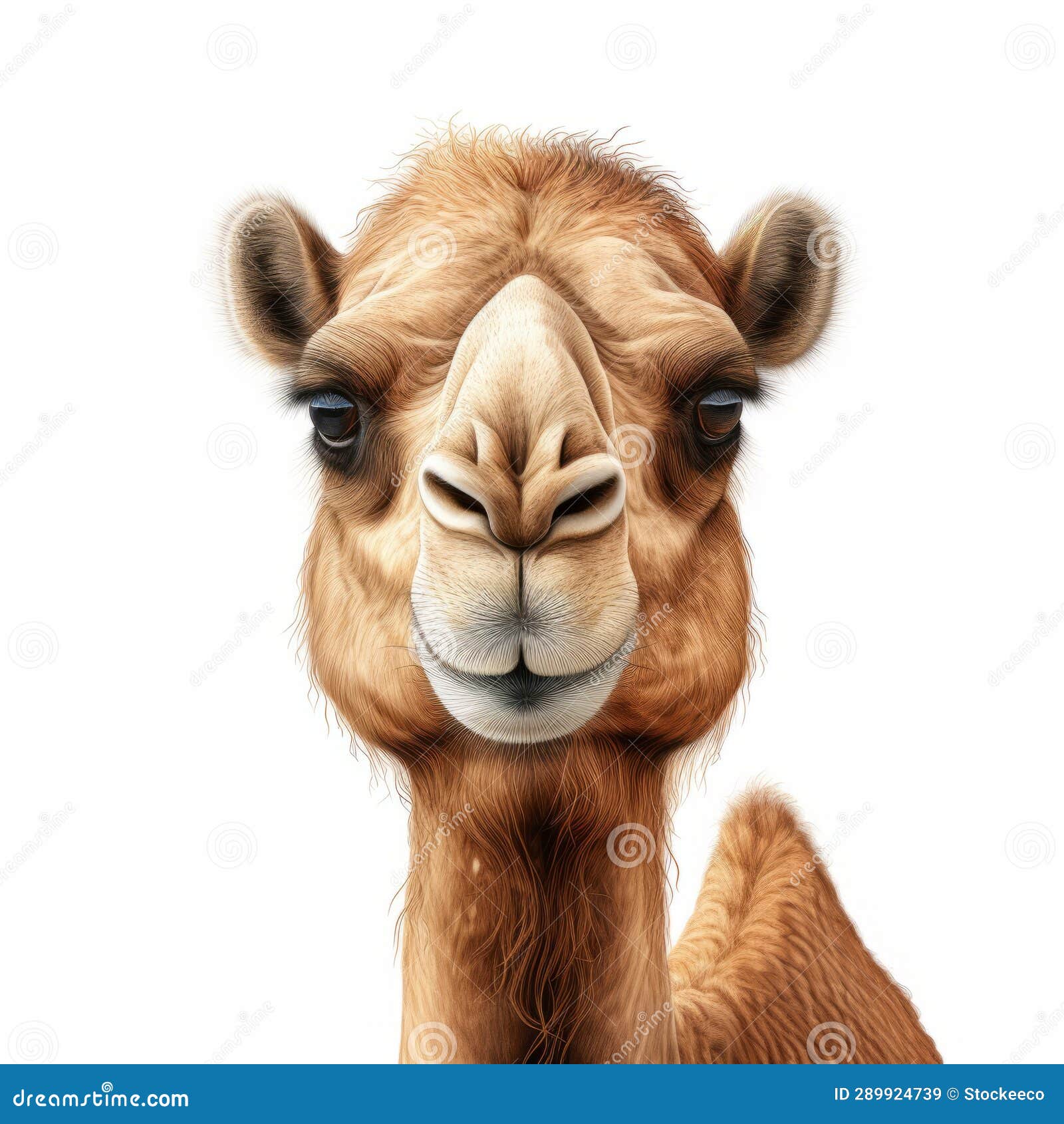 Realistic Camel Illustration with Charming Character and Detailed ...