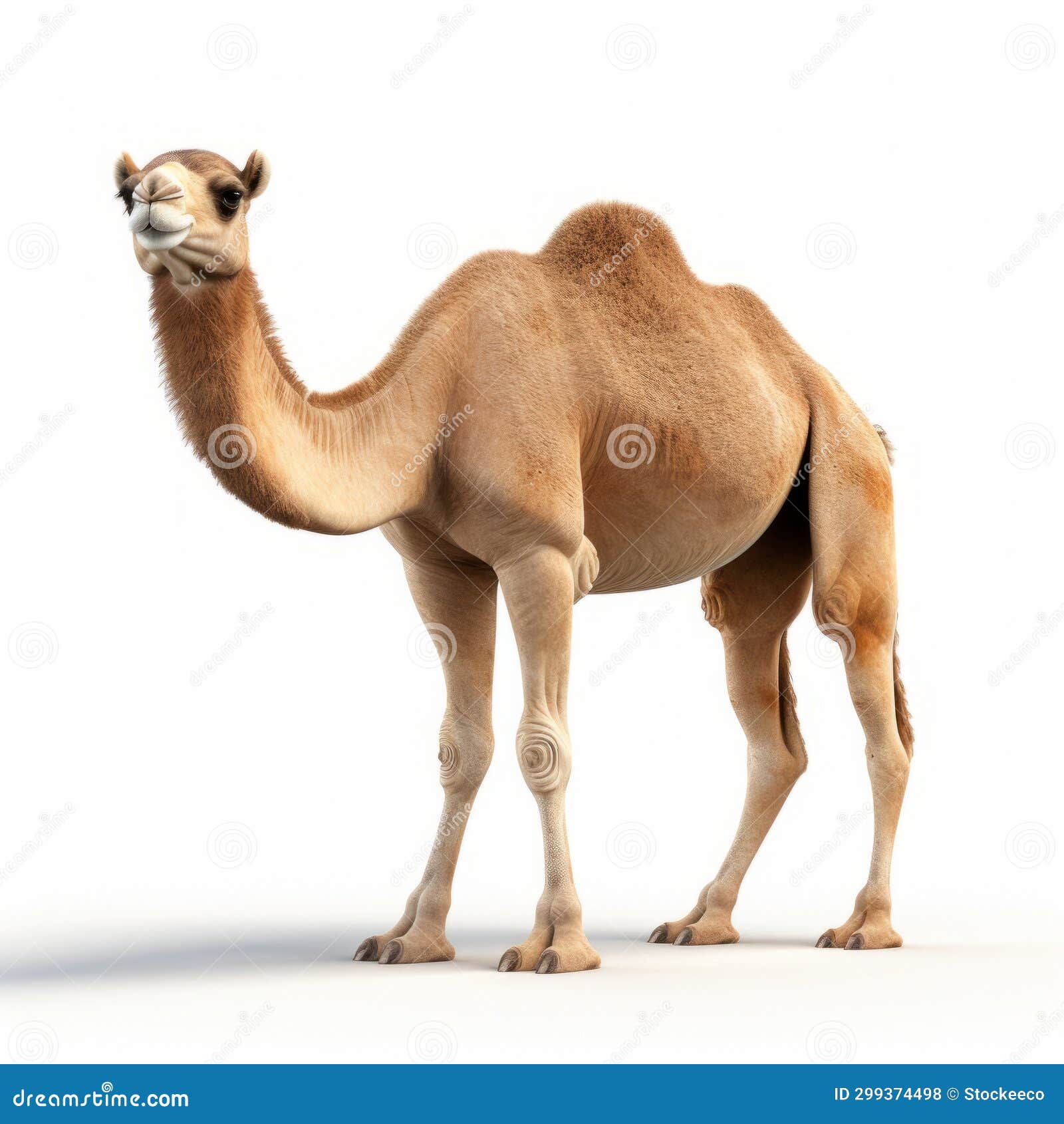 Realistic Camel Rendering on White Background - Creative Commons ...