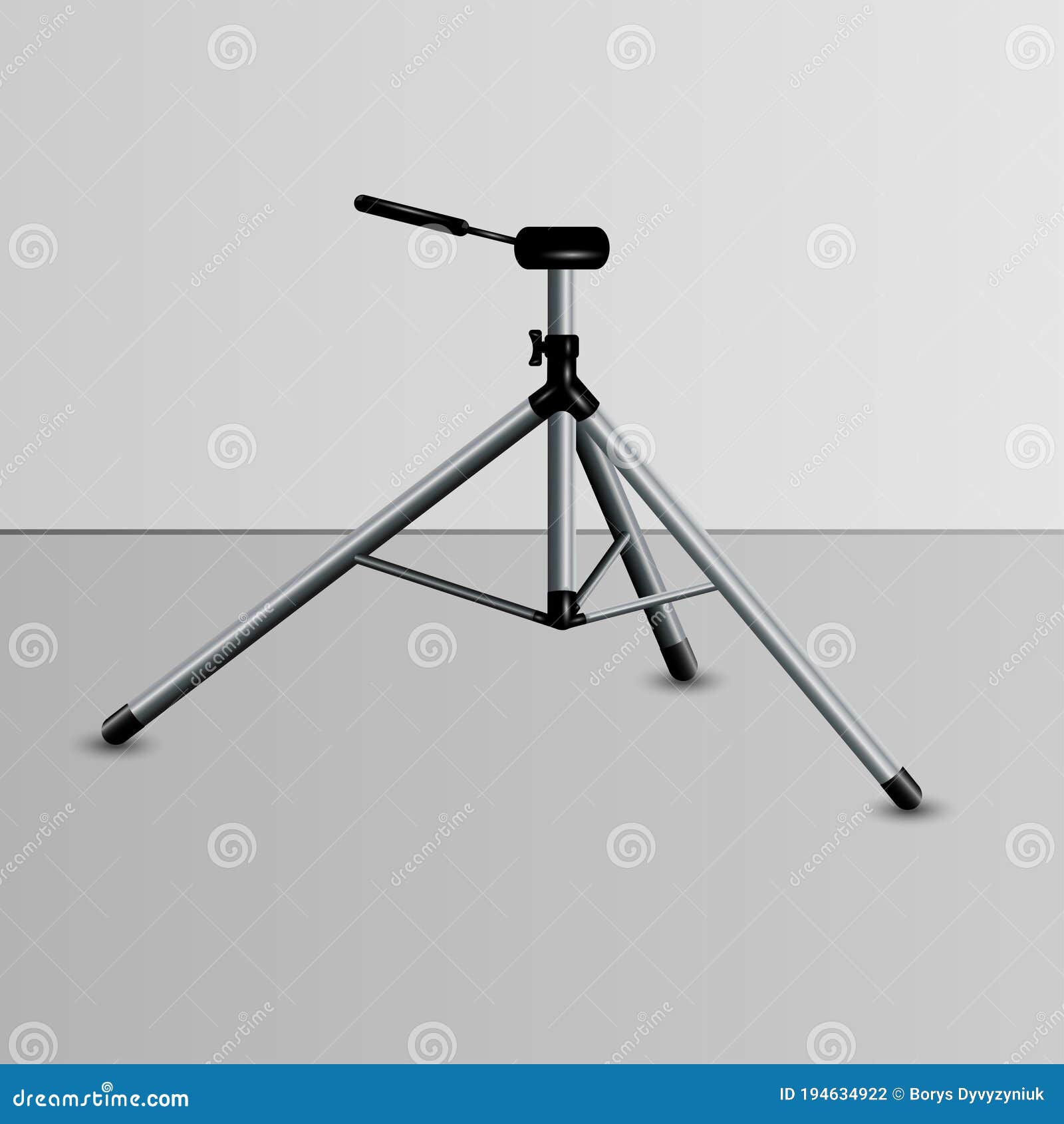 Realistic camera tripod stock illustration. Illustration of exposure ...