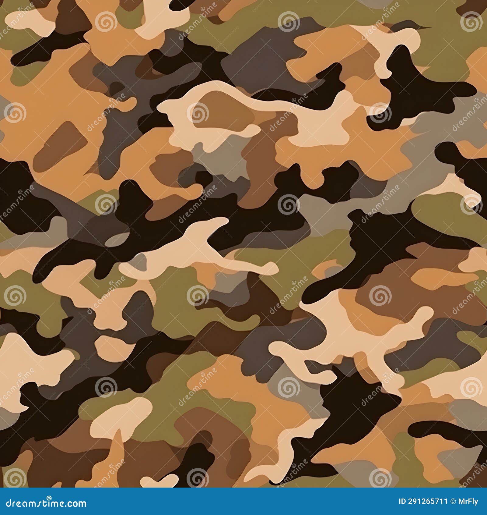 Realistic Camouflage Seamless Pattern. Hunting Camo for Cloth, Weapons ...