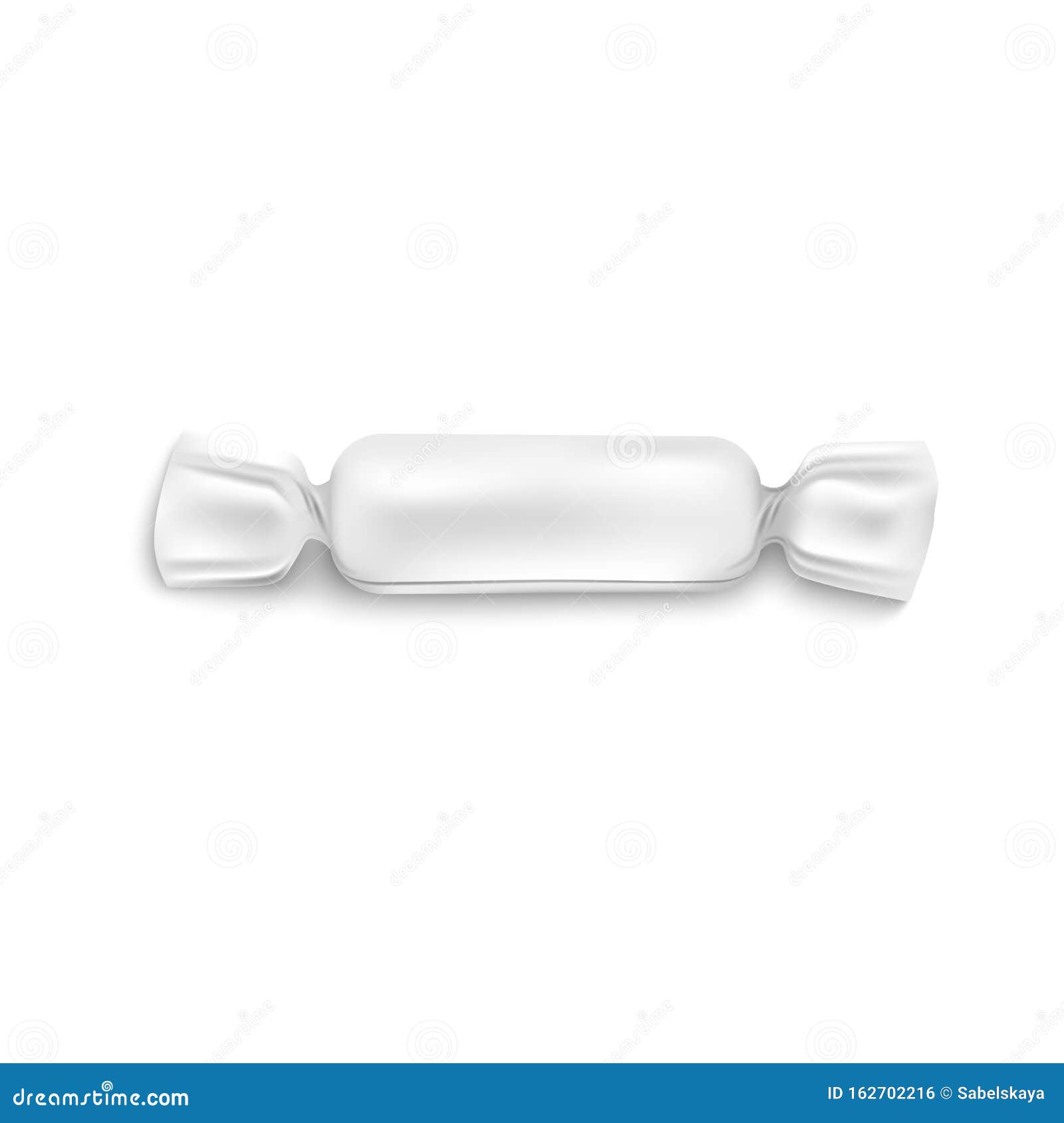 Realistic Candy Wrapper with Blank Copy Space Isolated on White ...