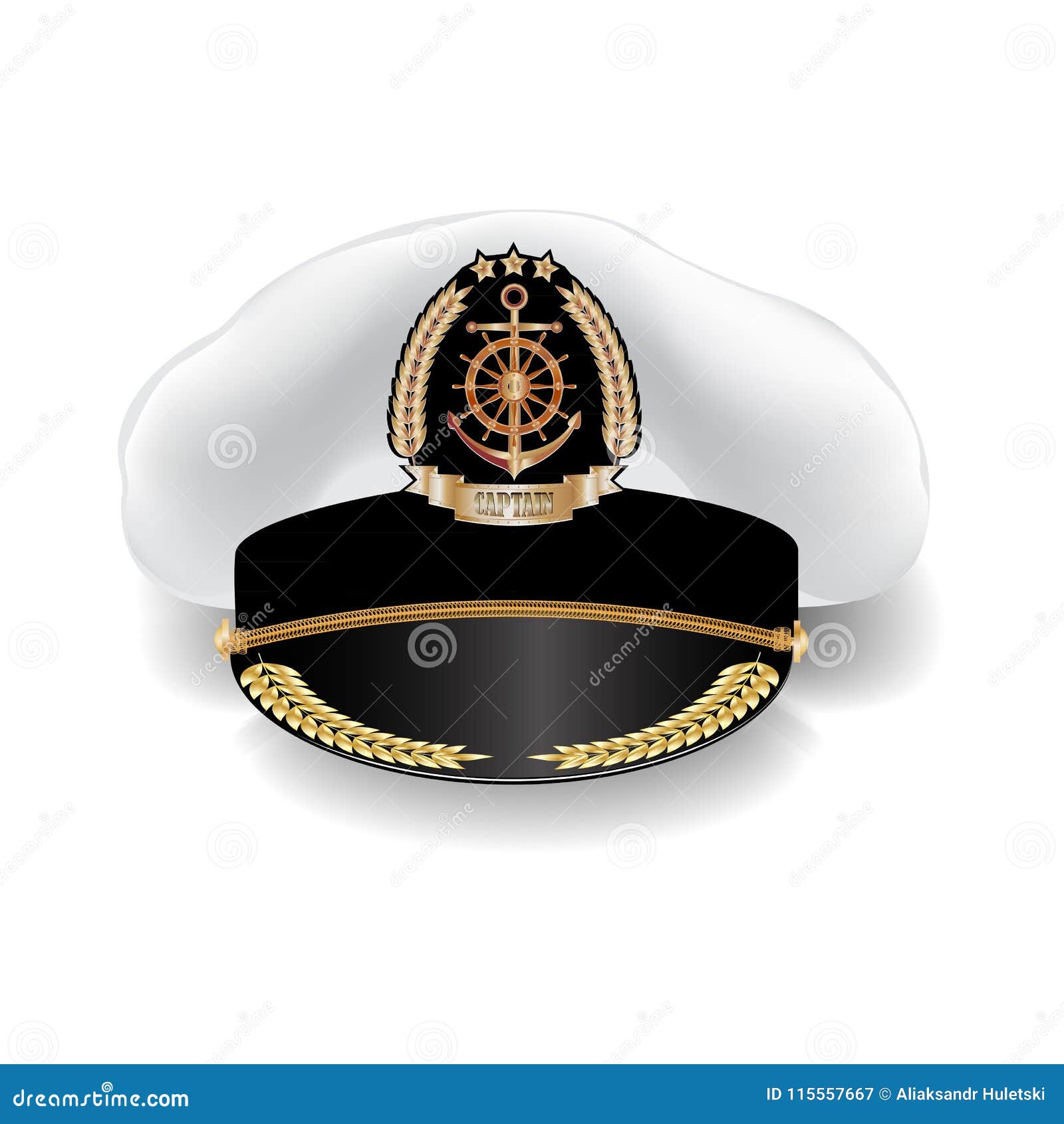 Realistic_captain_cap ilustración del vector. Ilustración de objeto ...