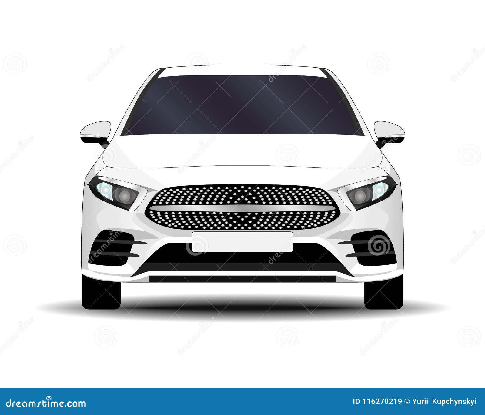 Realistic car. hatchback stock illustration. Illustration of race ...