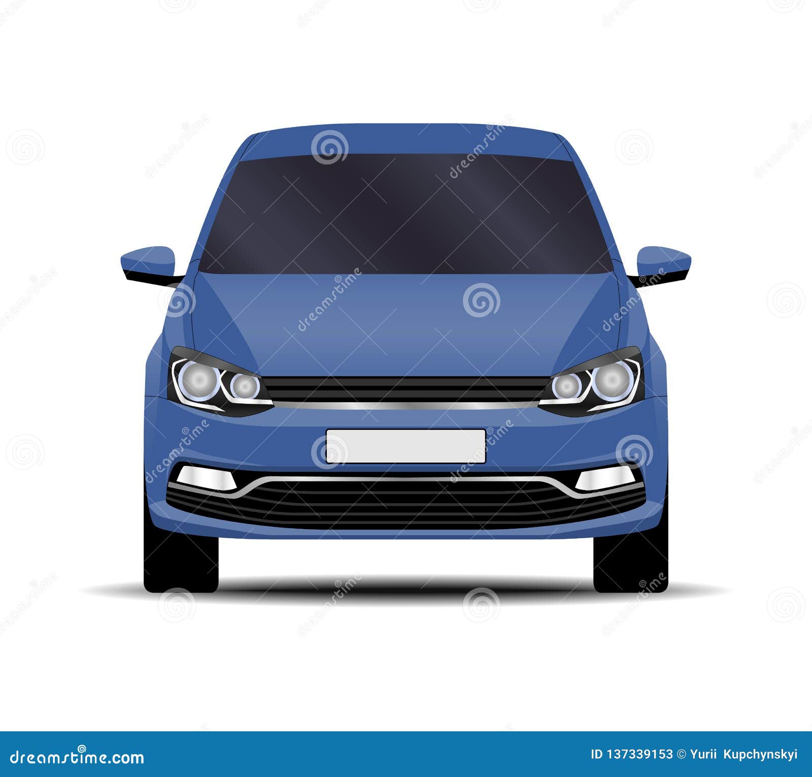 Realistic Car. Hatchback. Cartoon Vector | CartoonDealer.com #184892909