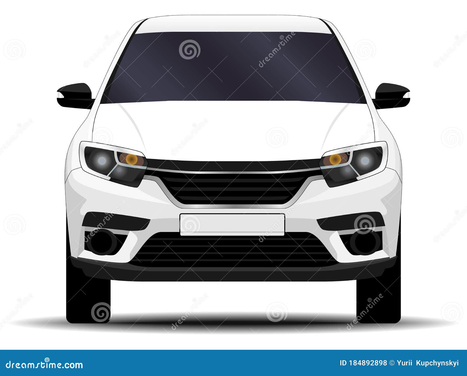 Realistic car. hatchback stock vector. Illustration of auto - 184892898