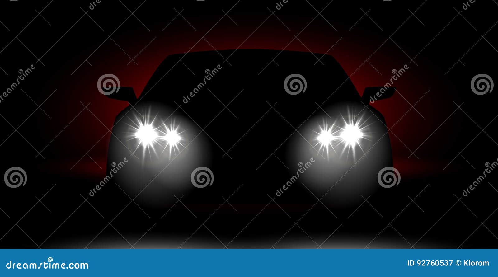 Realistic Car Headlights. Train Front Light Beams, Transparent Bright ...