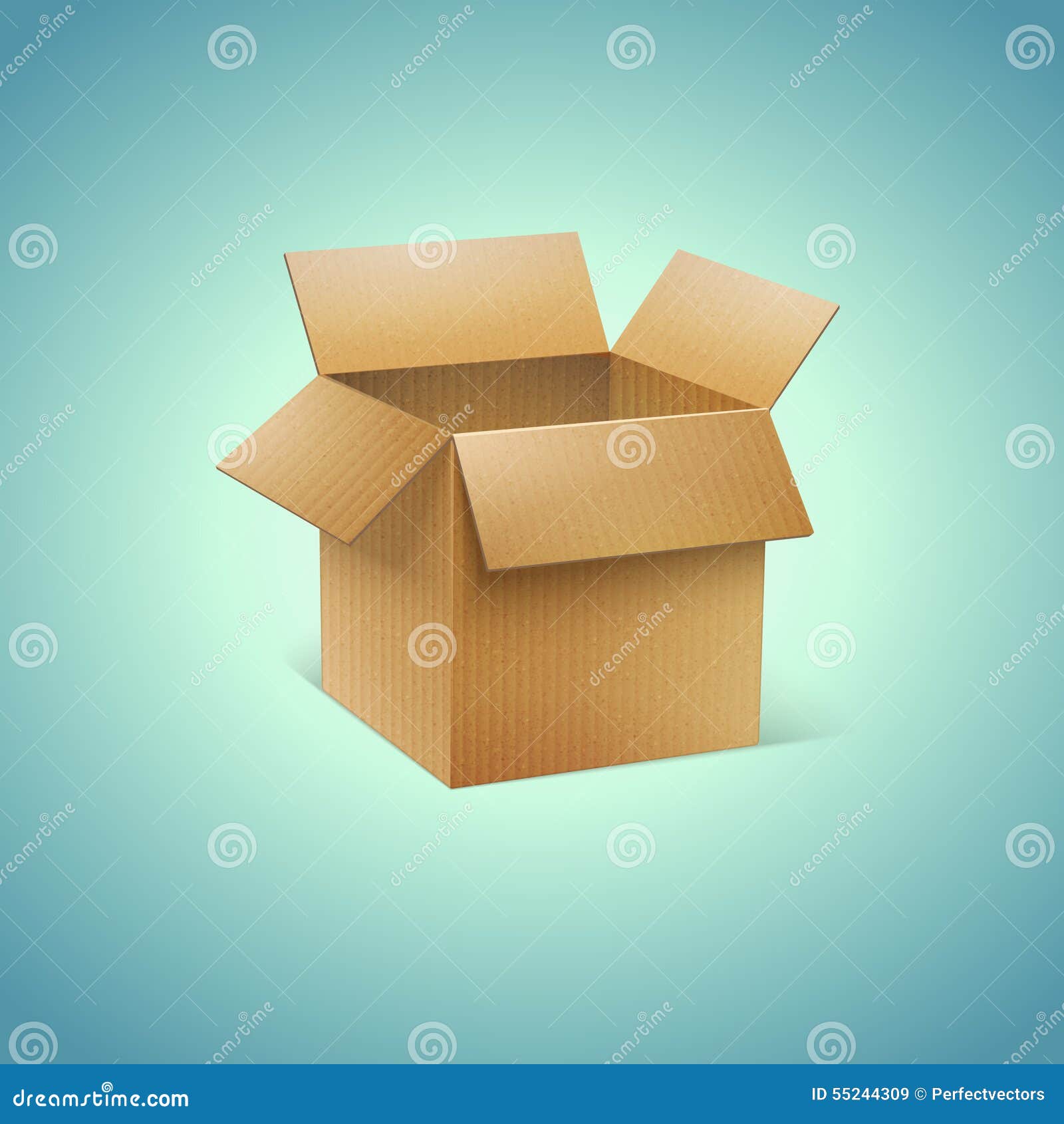 Realistic Cardboard Box Icon Stock Vector - Illustration of business ...
