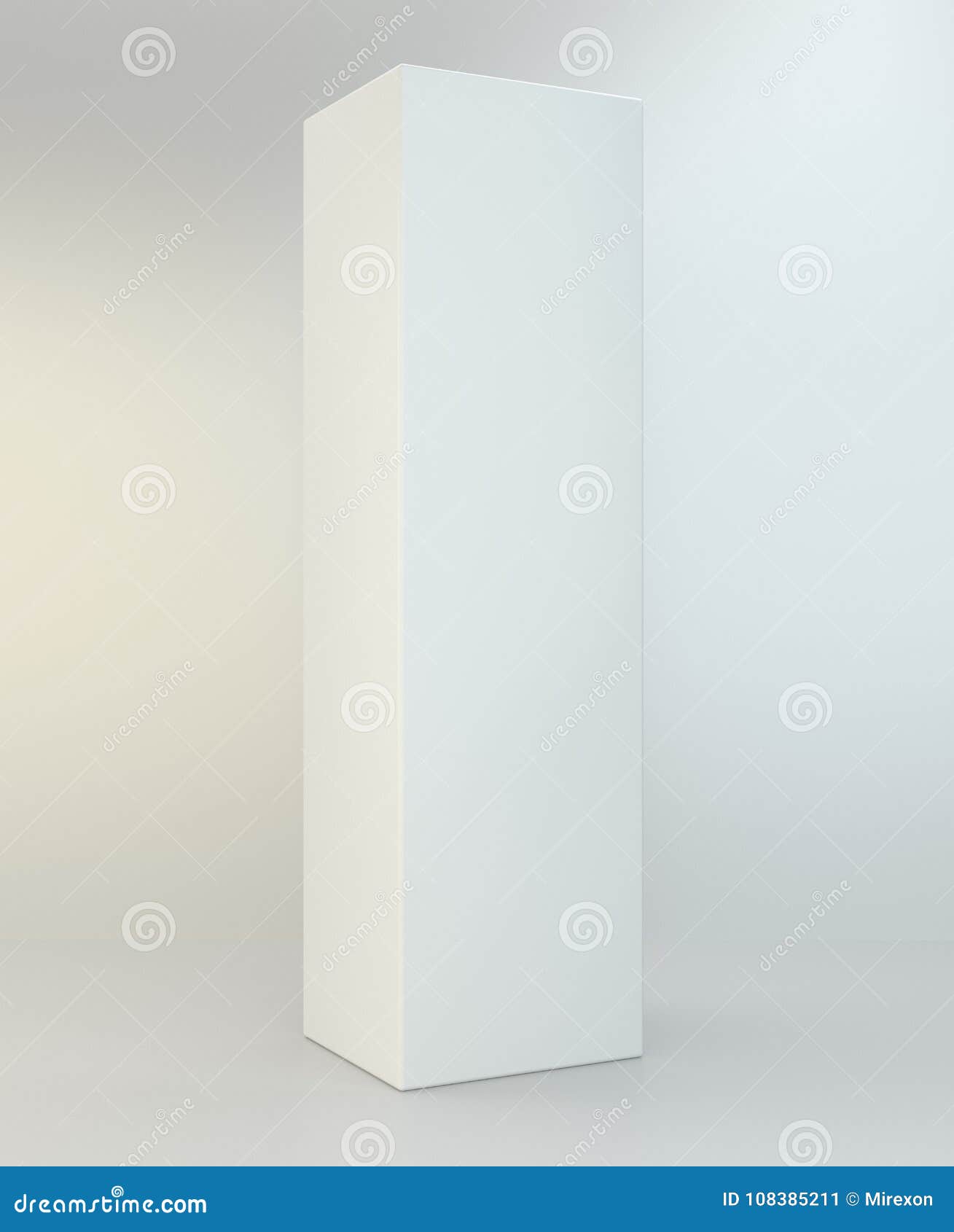 Realistic Cardboard Box on White Background. White Container, Packaging ...