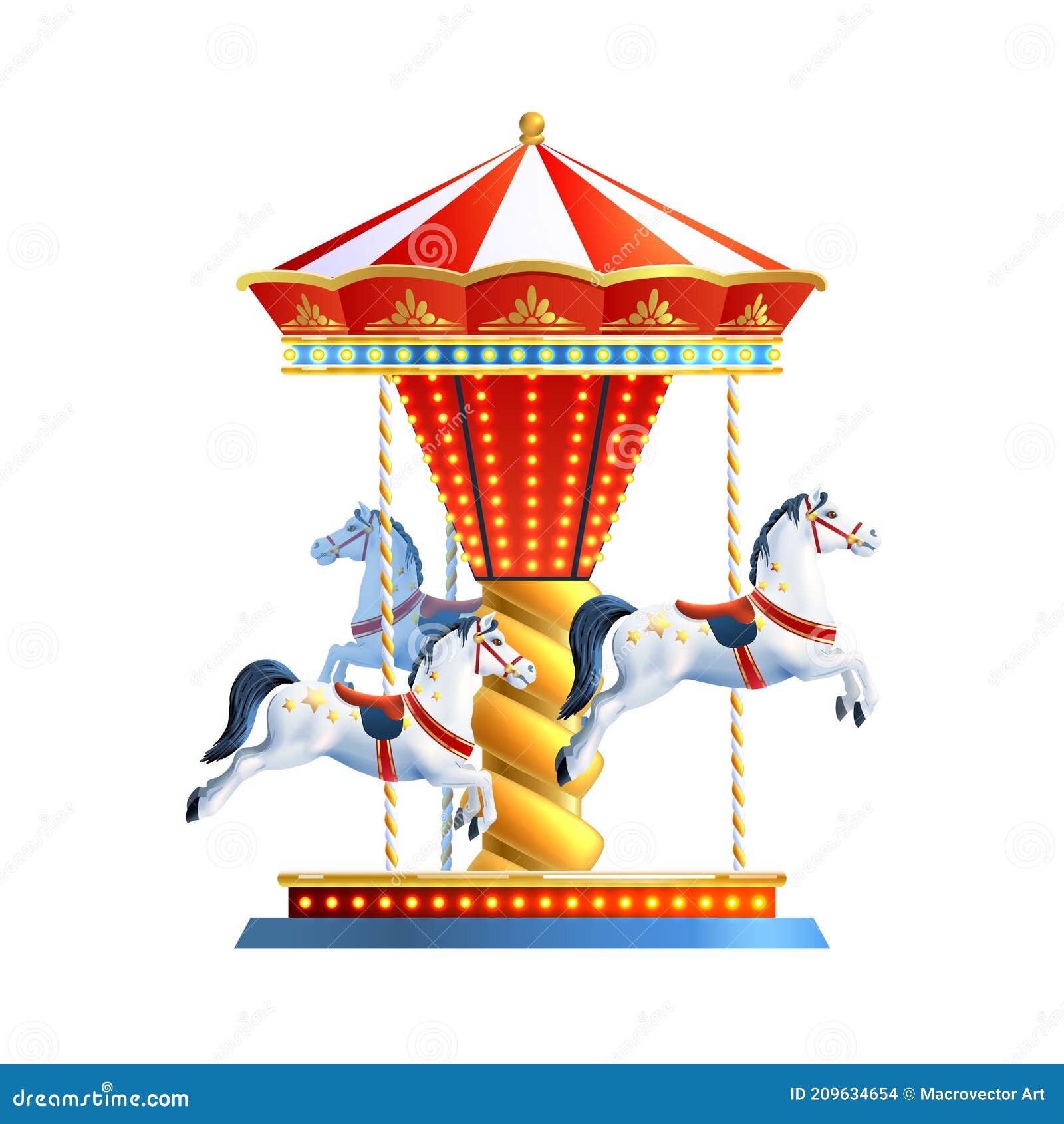 Retro Carousel Illustration | CartoonDealer.com #60731896