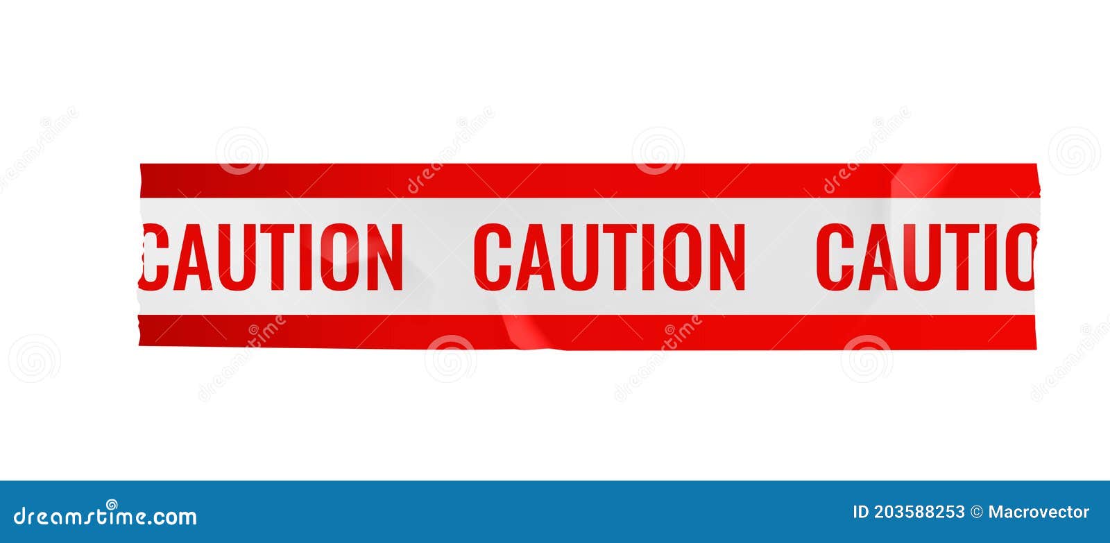 Realistic Caution Tape Illustration Stock Vector - Illustration of ...