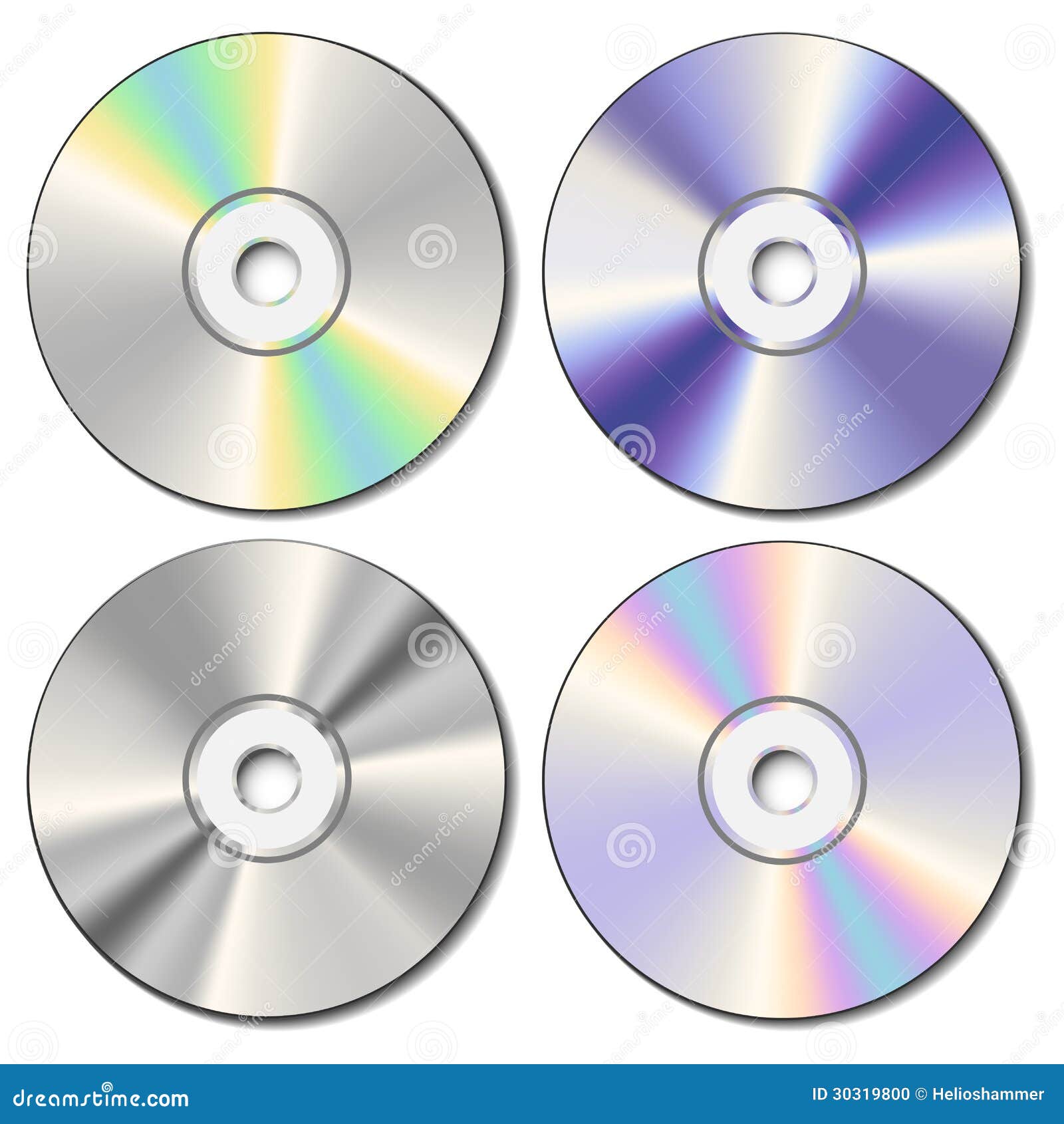 Realistic CD set stock vector. Illustration of information - 30319800
