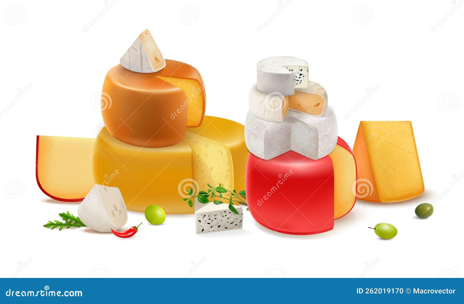 Realistic Cheese Or Curd Banner, Melted Cheddar Cartoon Vector ...