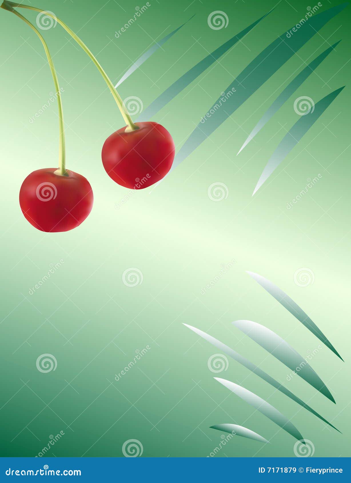 Realistic_cherry stock vector. Illustration of beautiful - 7171879