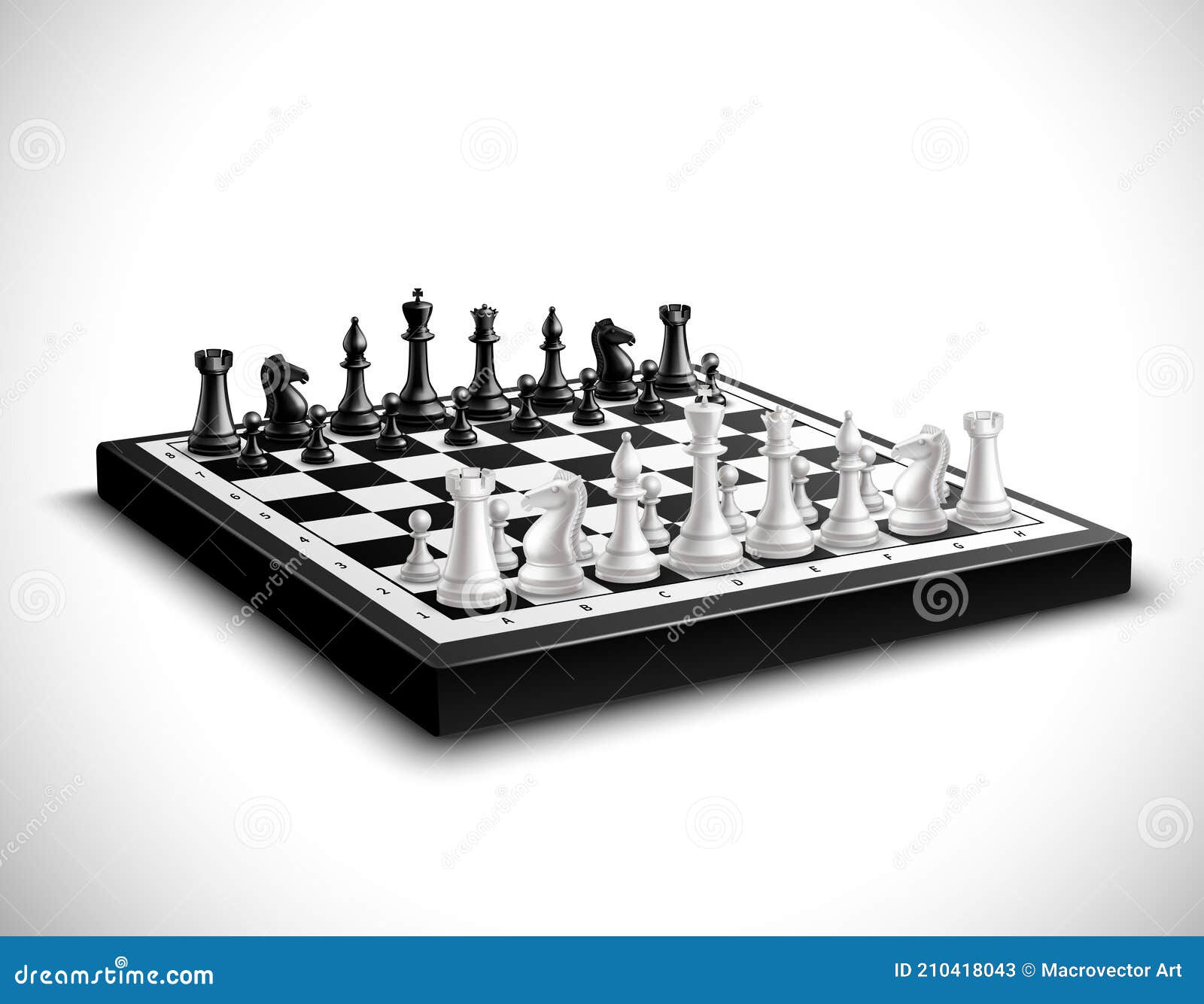 Realistic Chess Figures Vector Illustration | CartoonDealer.com #53414320