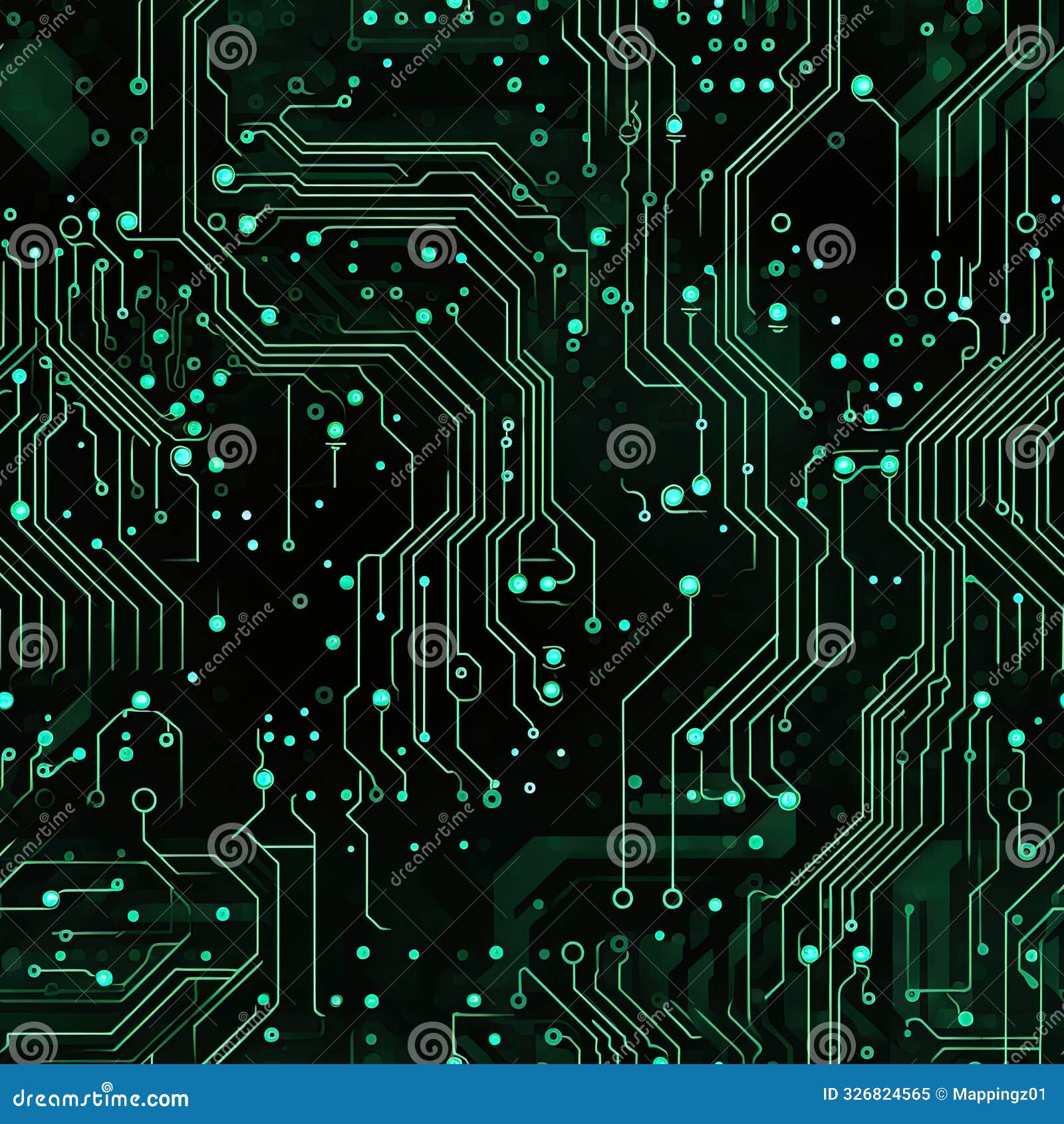 Realistic Circuit Board Texture Background Stock Illustration ...