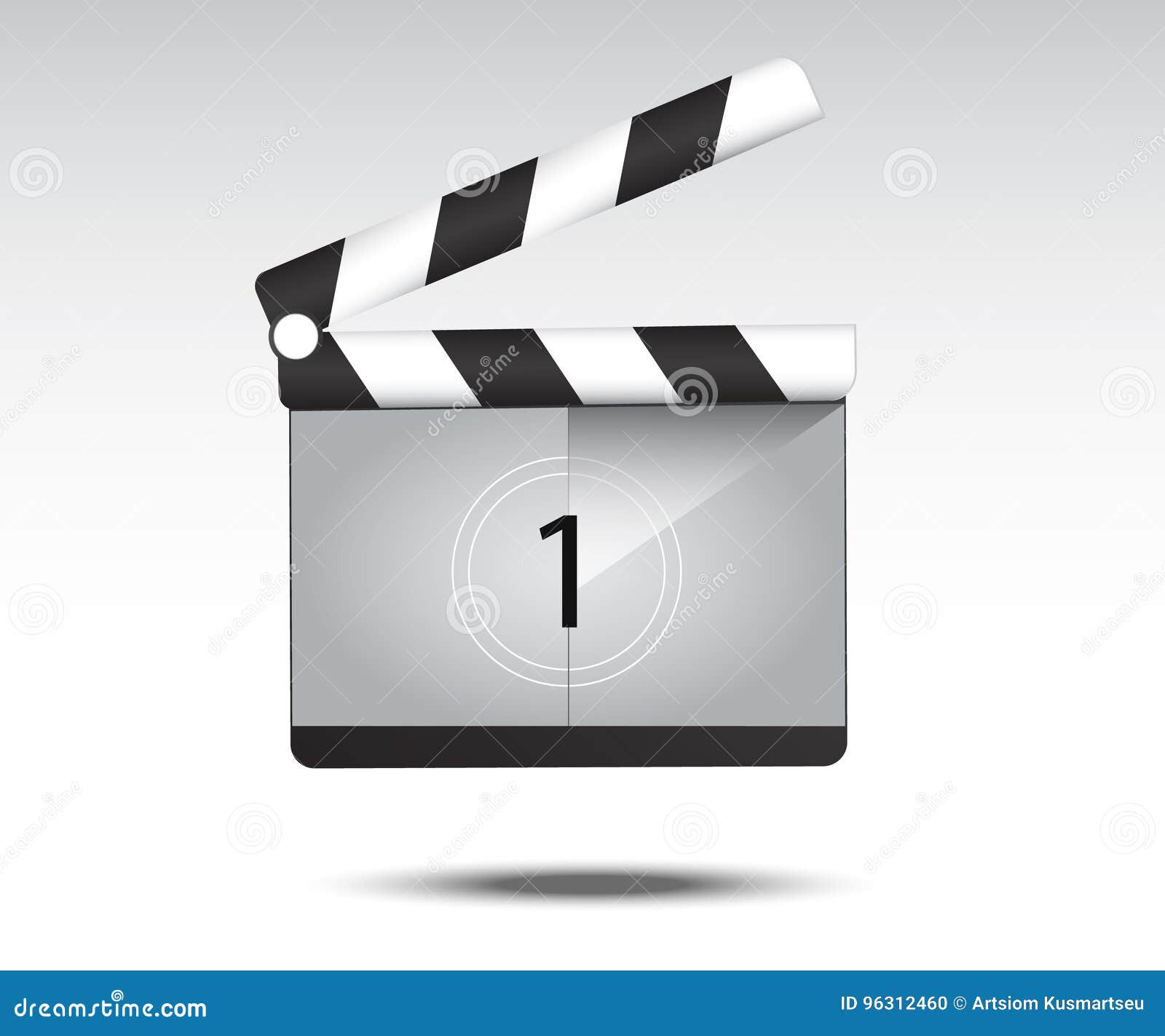 Realistic Clapper Board Cartoon Vector | CartoonDealer.com #96311523
