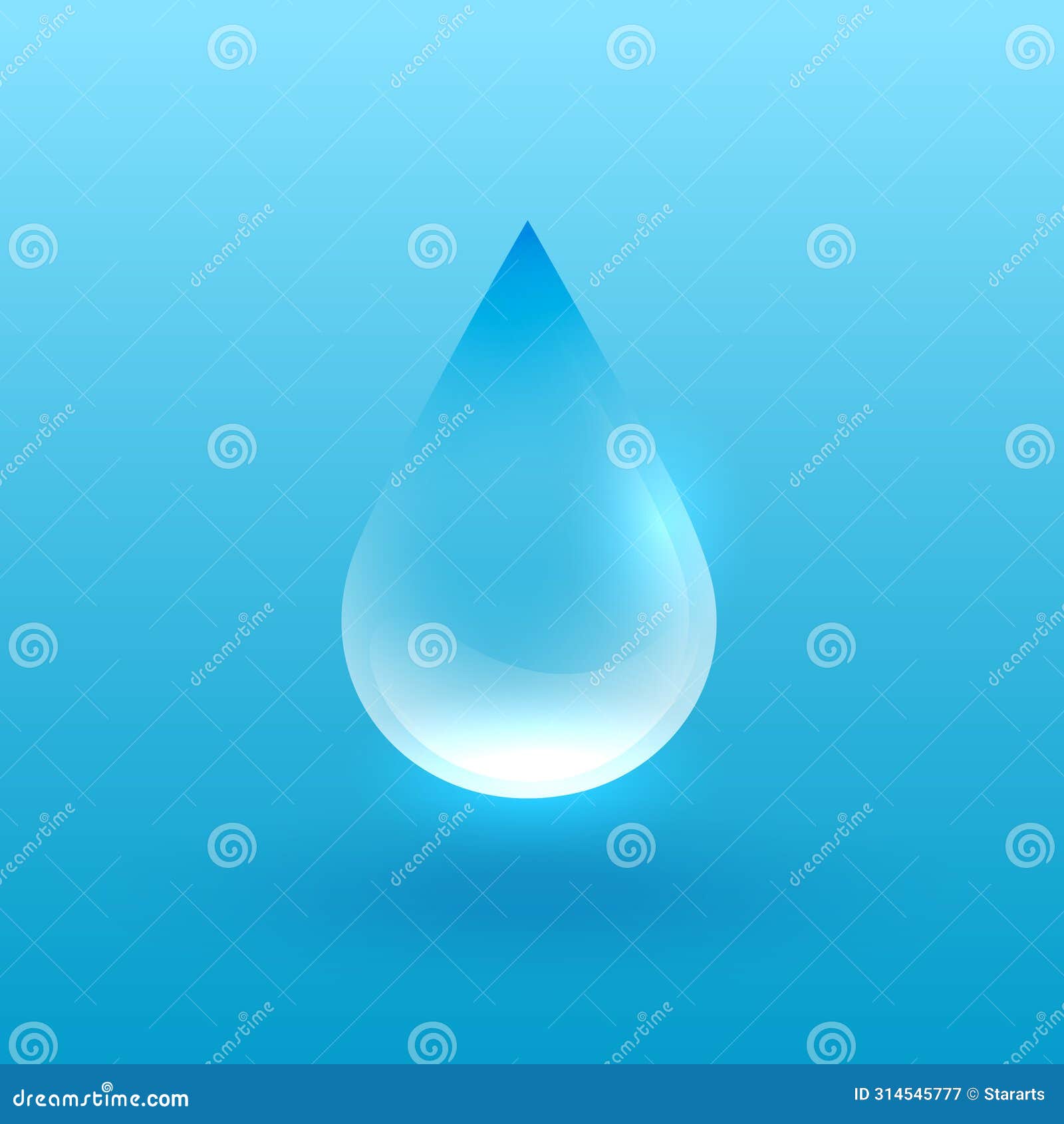 Realistic Clean Falling Water Droplet Design Stock Vector ...