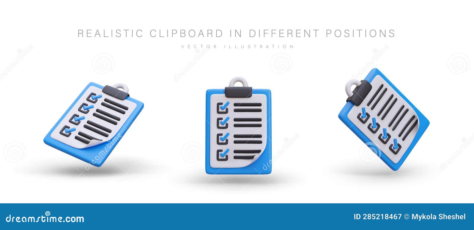 Realistic Clipboard, Board with Leaf Clip. Questionnaire, Survey Sheet ...