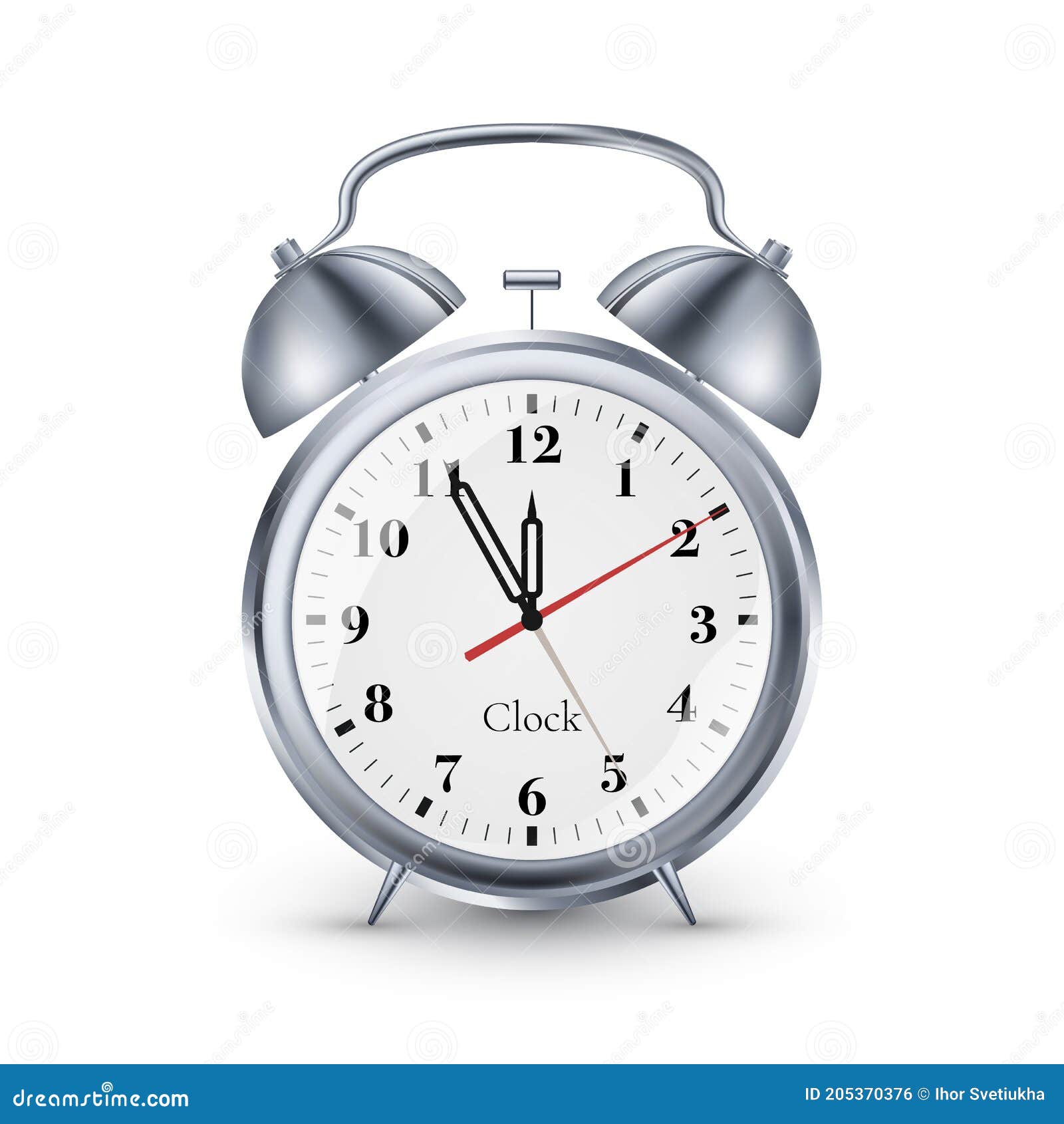 Realistic Clock For Wall Interior, Clock Face Collection Vector ...