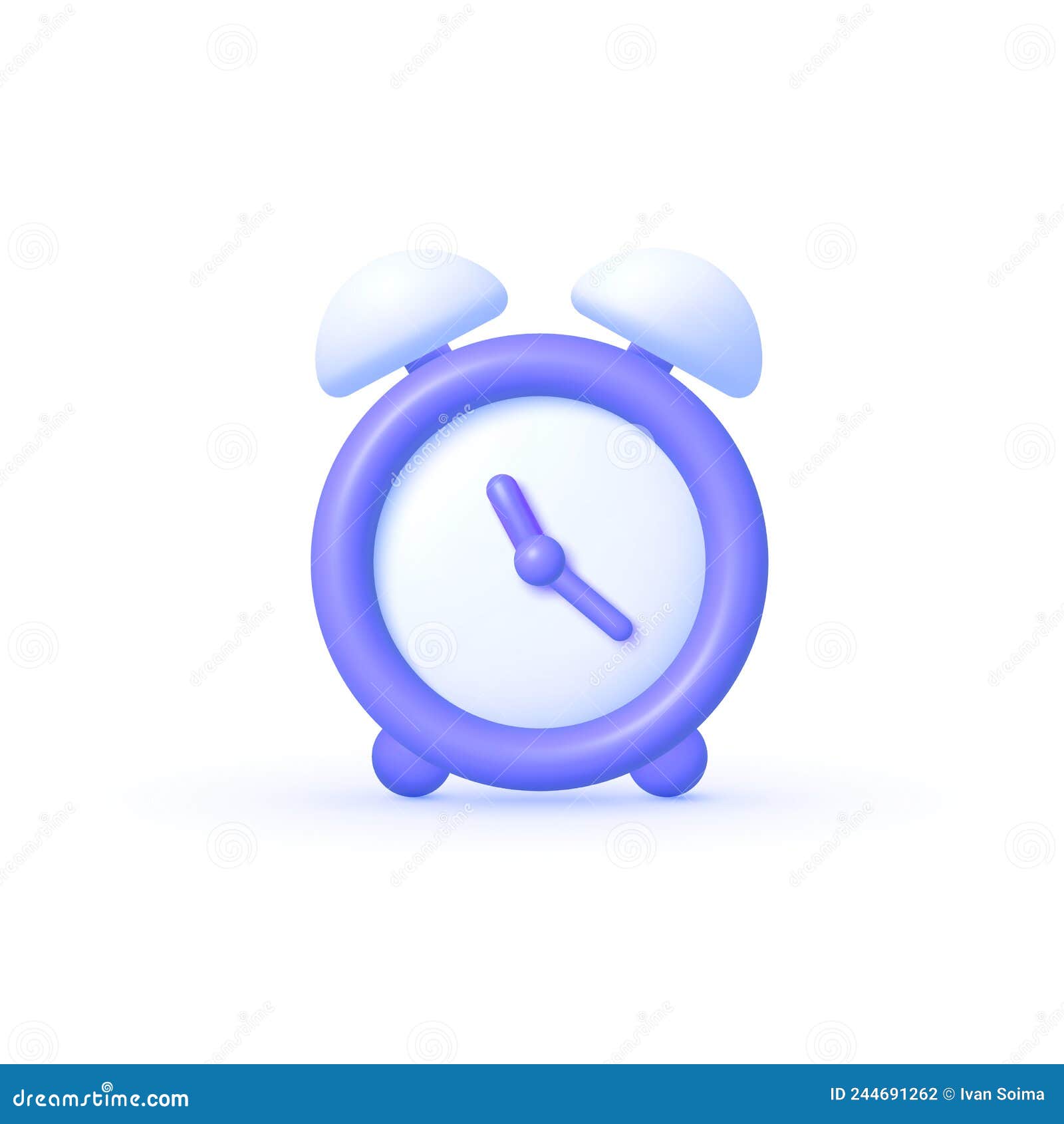 Realistic Clock 3d for Decoration Design. Realistic 3d Object. Vector ...