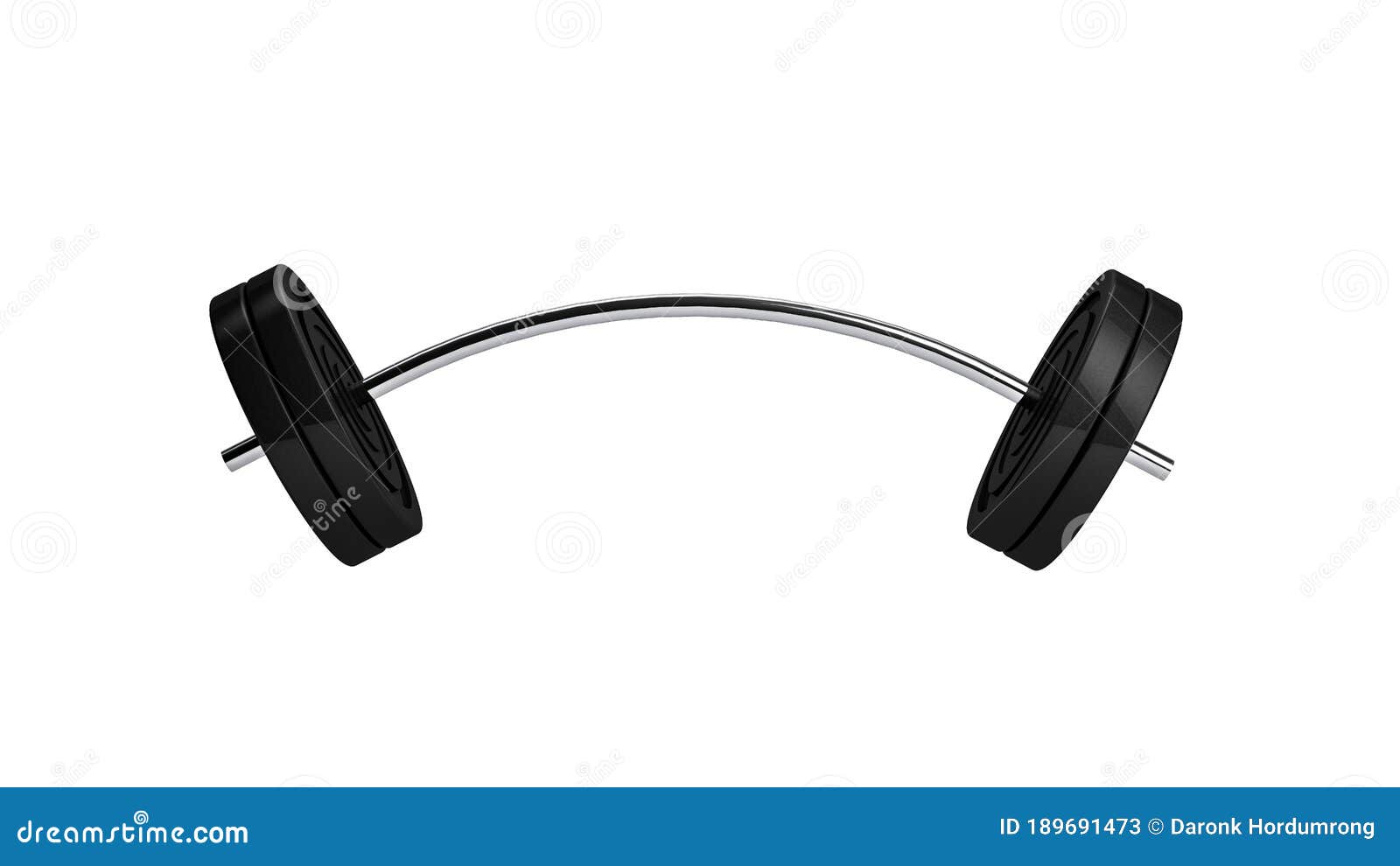 Bent Barbell Clipart